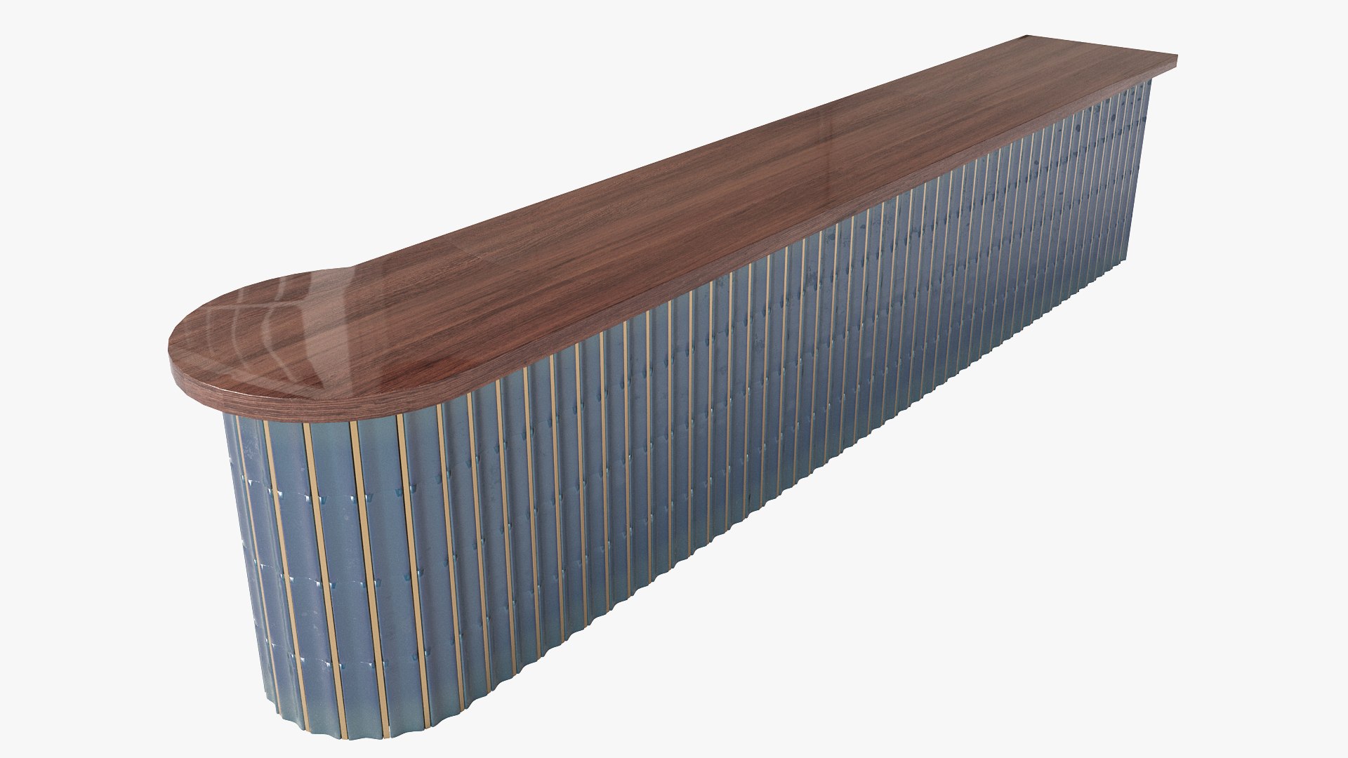 Modern Artdeco Bar Counter 3D - TurboSquid 2083396