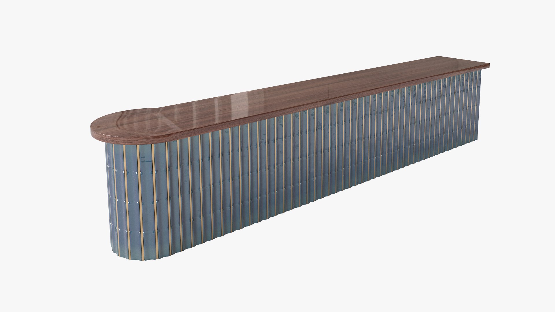Modern Artdeco Bar Counter 3D - TurboSquid 2083396