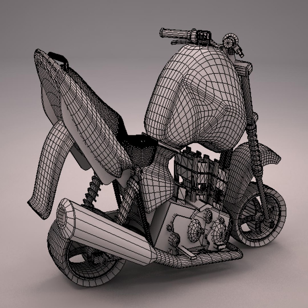 motorcycle 3 3d model