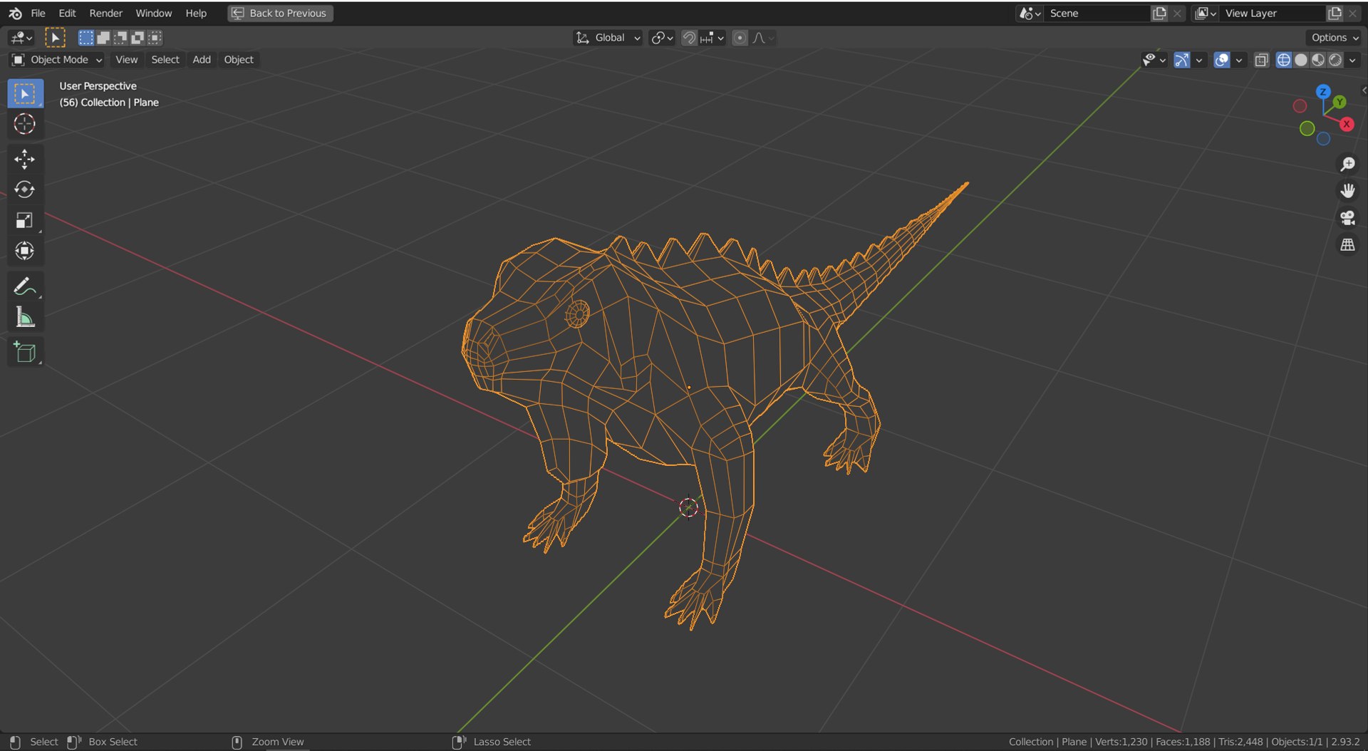 3D Low-poly Iguana Model - TurboSquid 1807345
