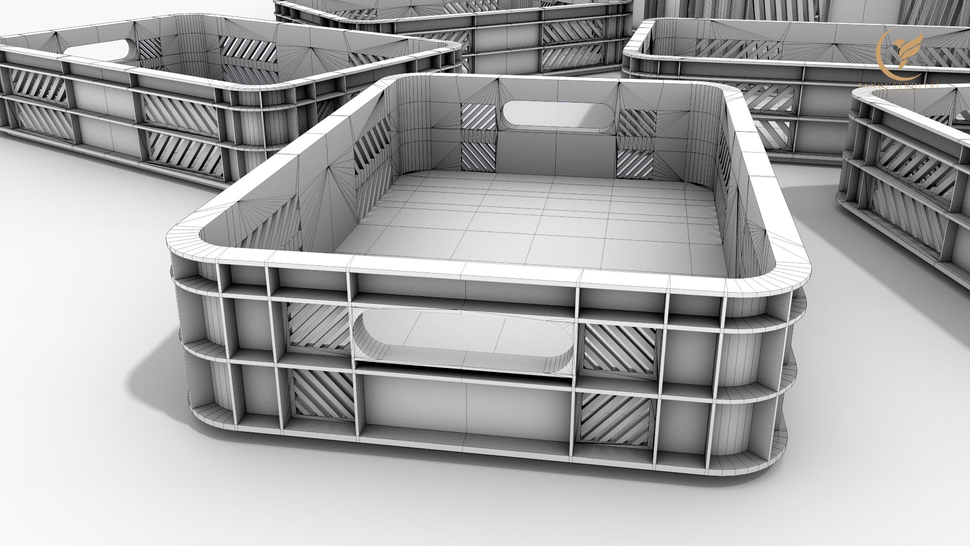 3D Low-poly Plastic Box Model - TurboSquid 1639692