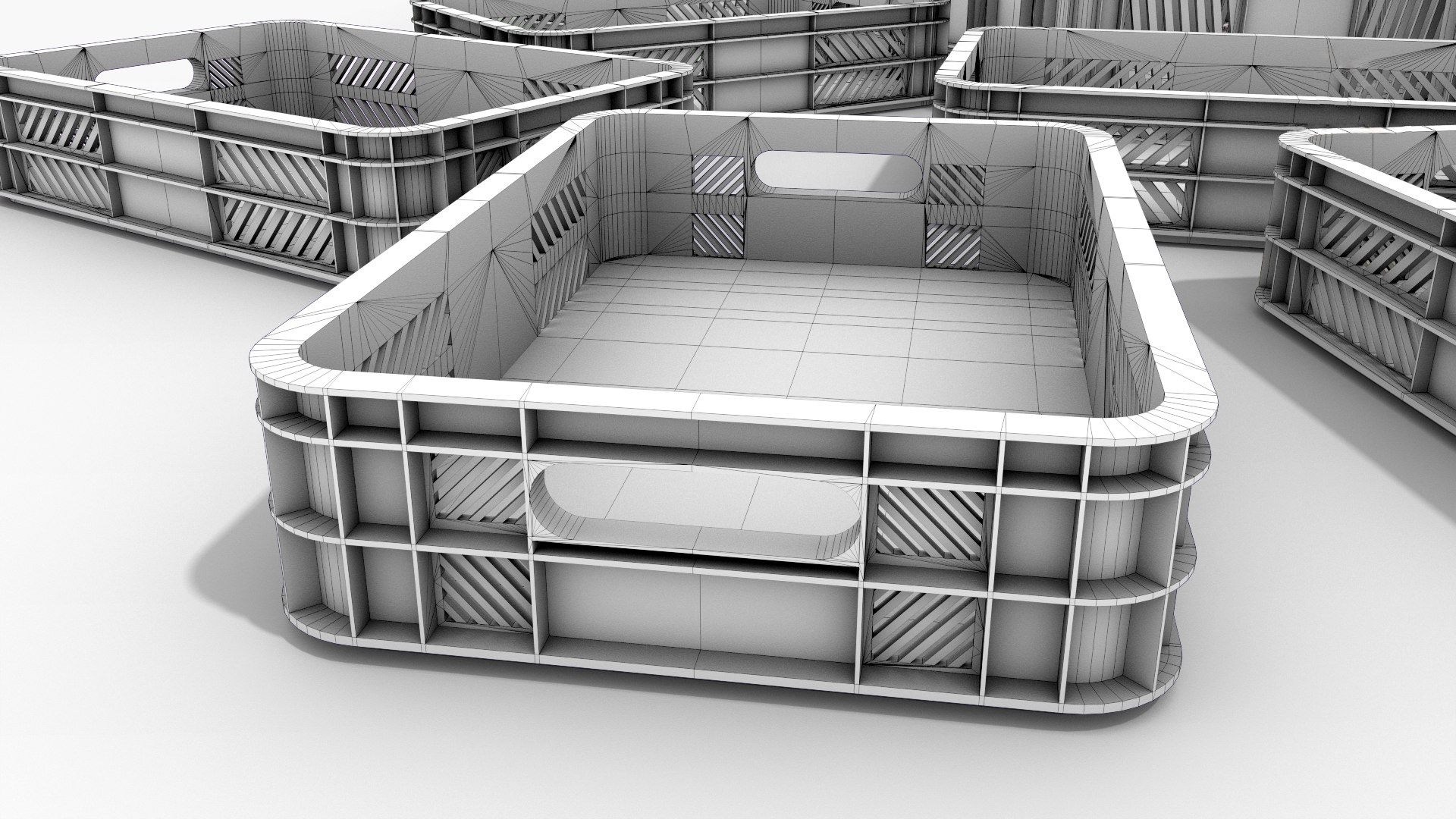 3D Low-poly Plastic Box Model - TurboSquid 1639692