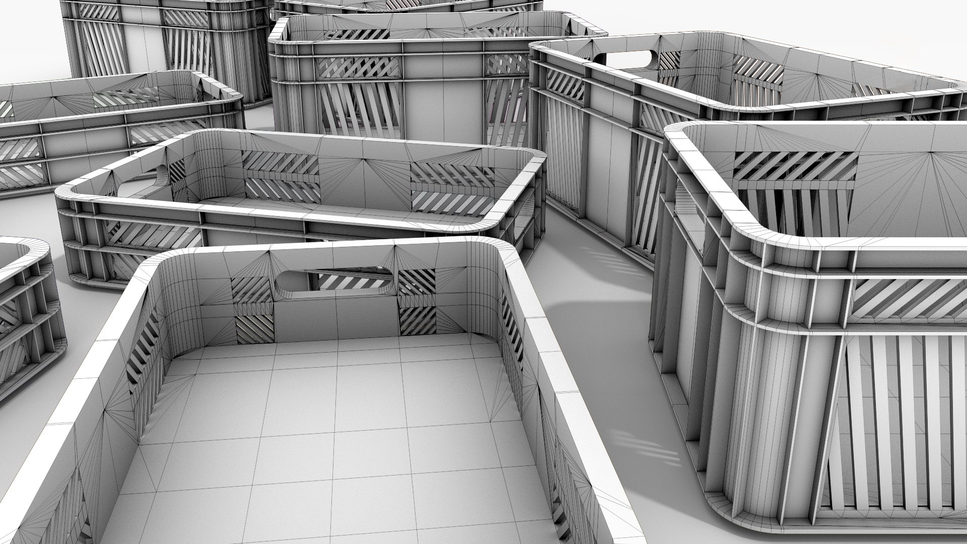 3D Low-poly Plastic Box Model - TurboSquid 1639692