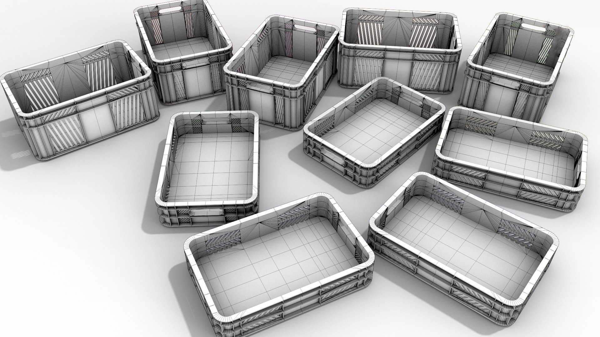 3D Low-poly Plastic Box Model - TurboSquid 1639692