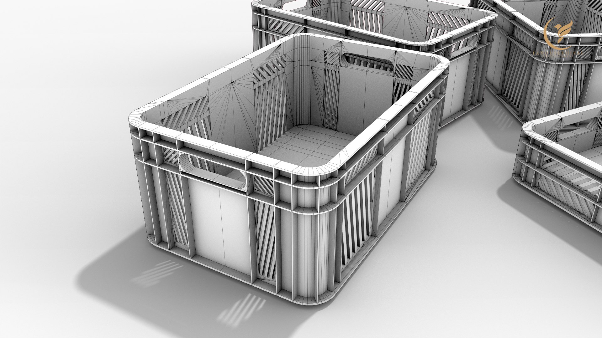 3D Low-poly Plastic Box Model - TurboSquid 1639692