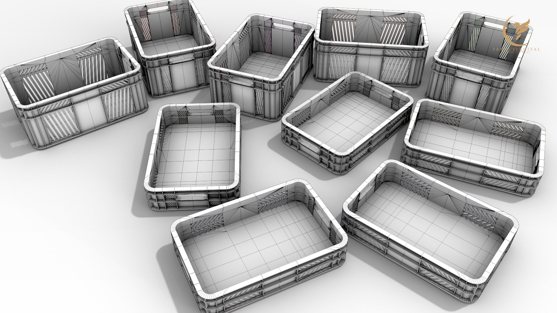 3D Low-poly Plastic Box Model - TurboSquid 1639692