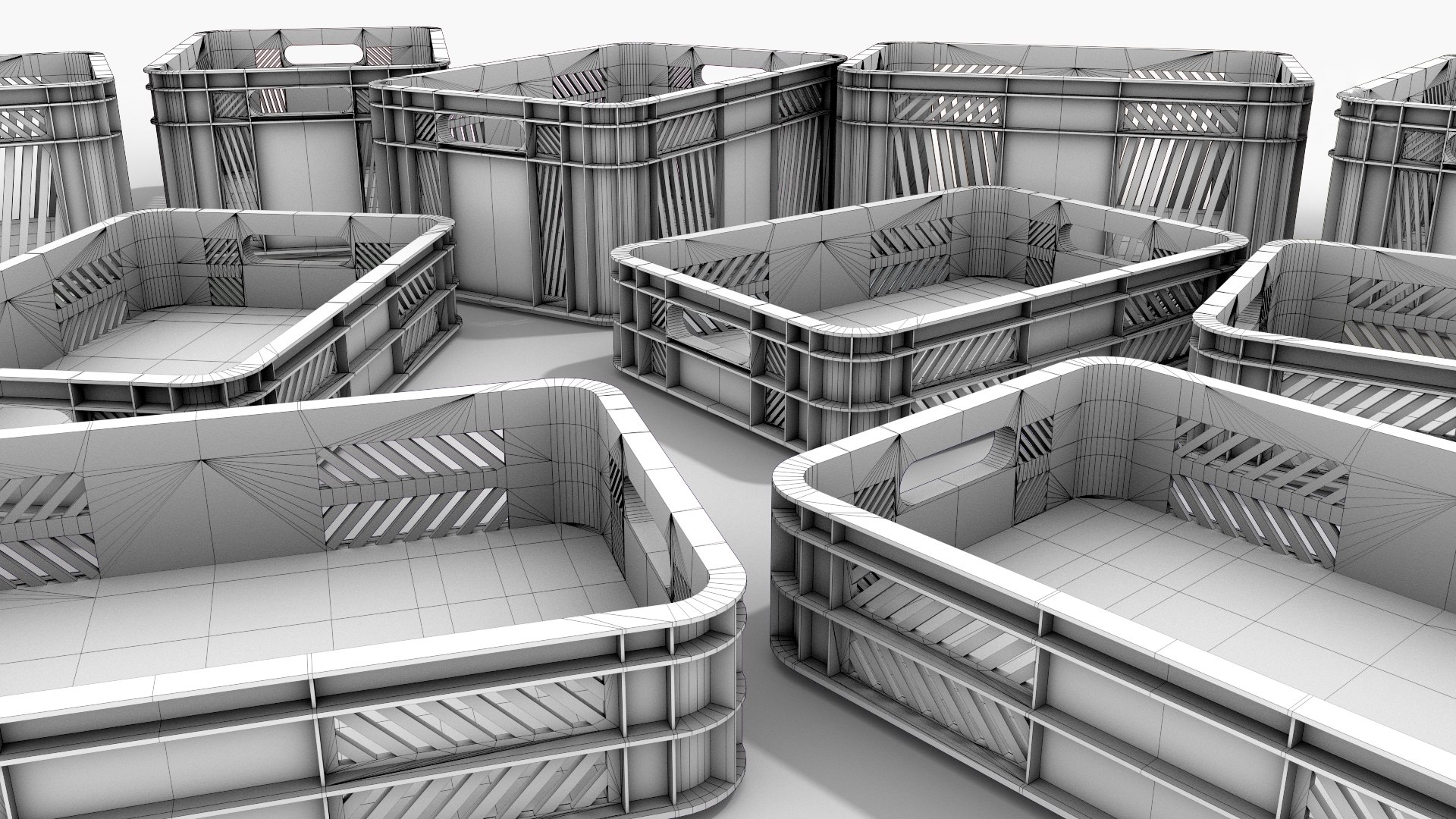 3D Low-poly Plastic Box Model - TurboSquid 1639692