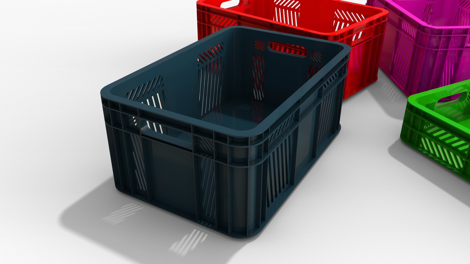 3D Low-poly Plastic Box Model - TurboSquid 1639692