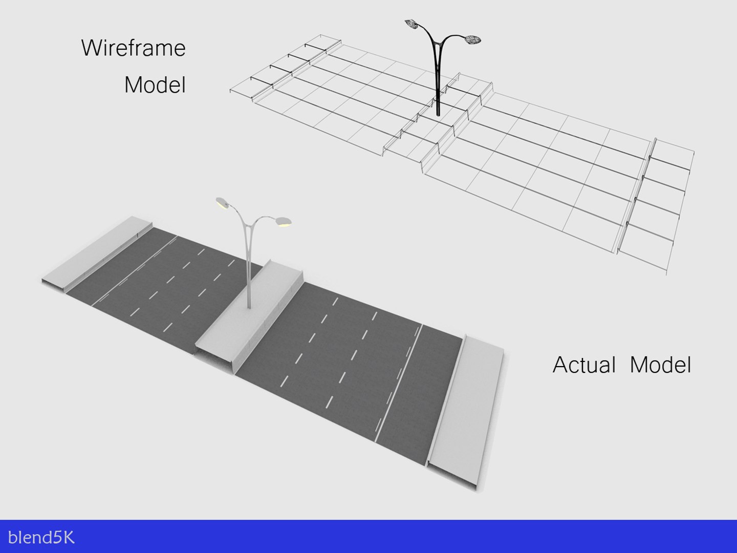 Blender Highway Set Straight Bend