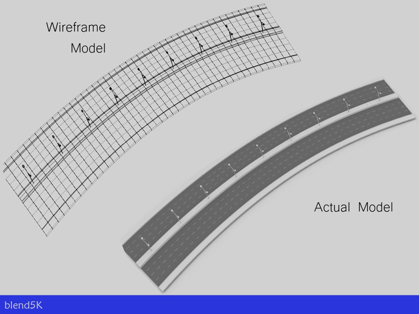 Blender Highway Set Straight Bend