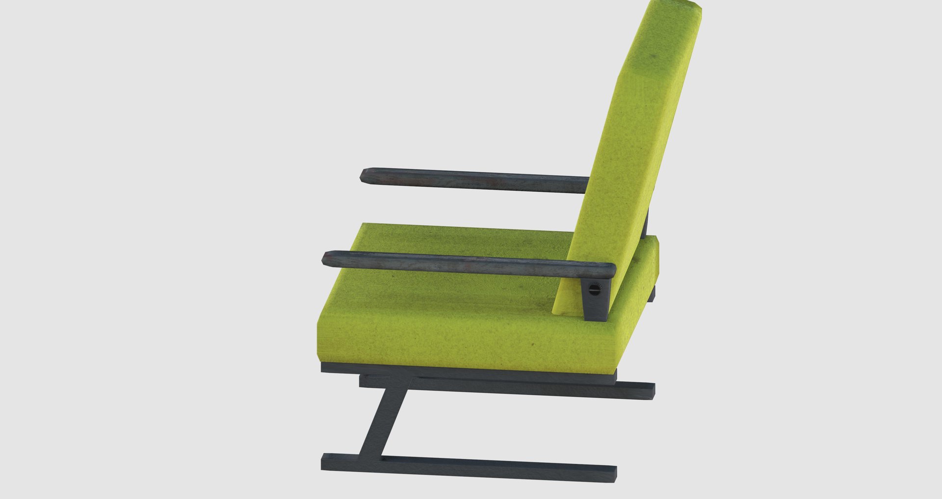 3D Yellow Game Asset Director Chair Model - TurboSquid 1998294