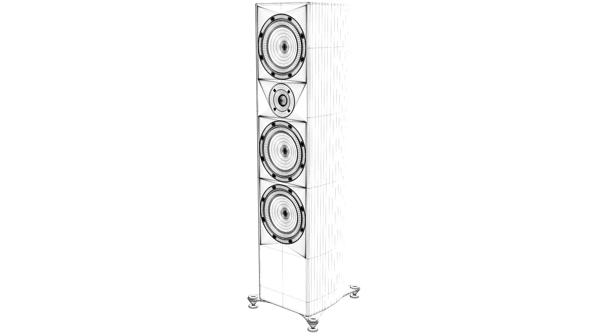 3D Model Audiophile Floorstanding Speaker 55 - TurboSquid 2257339
