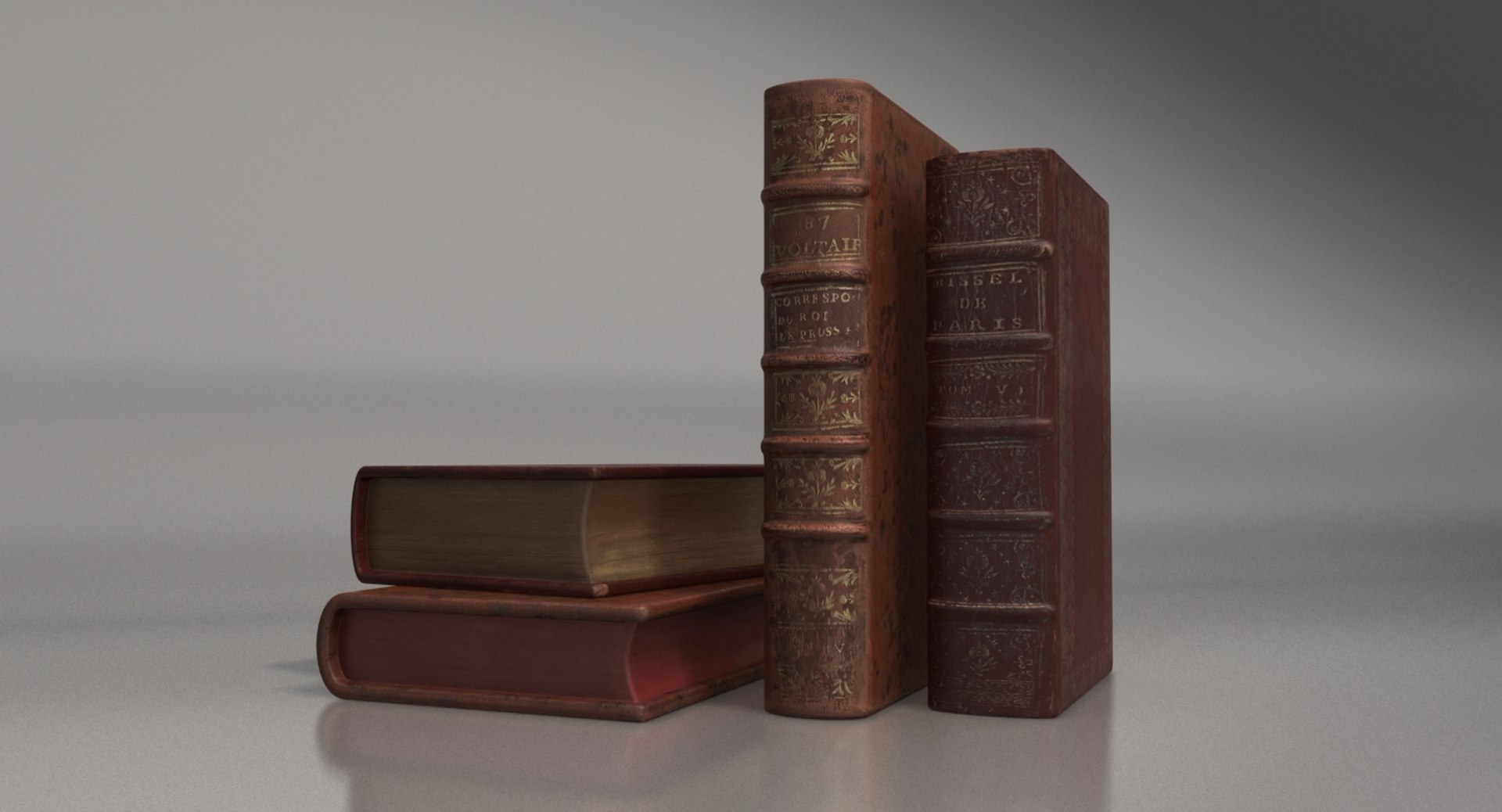 3d Old Books