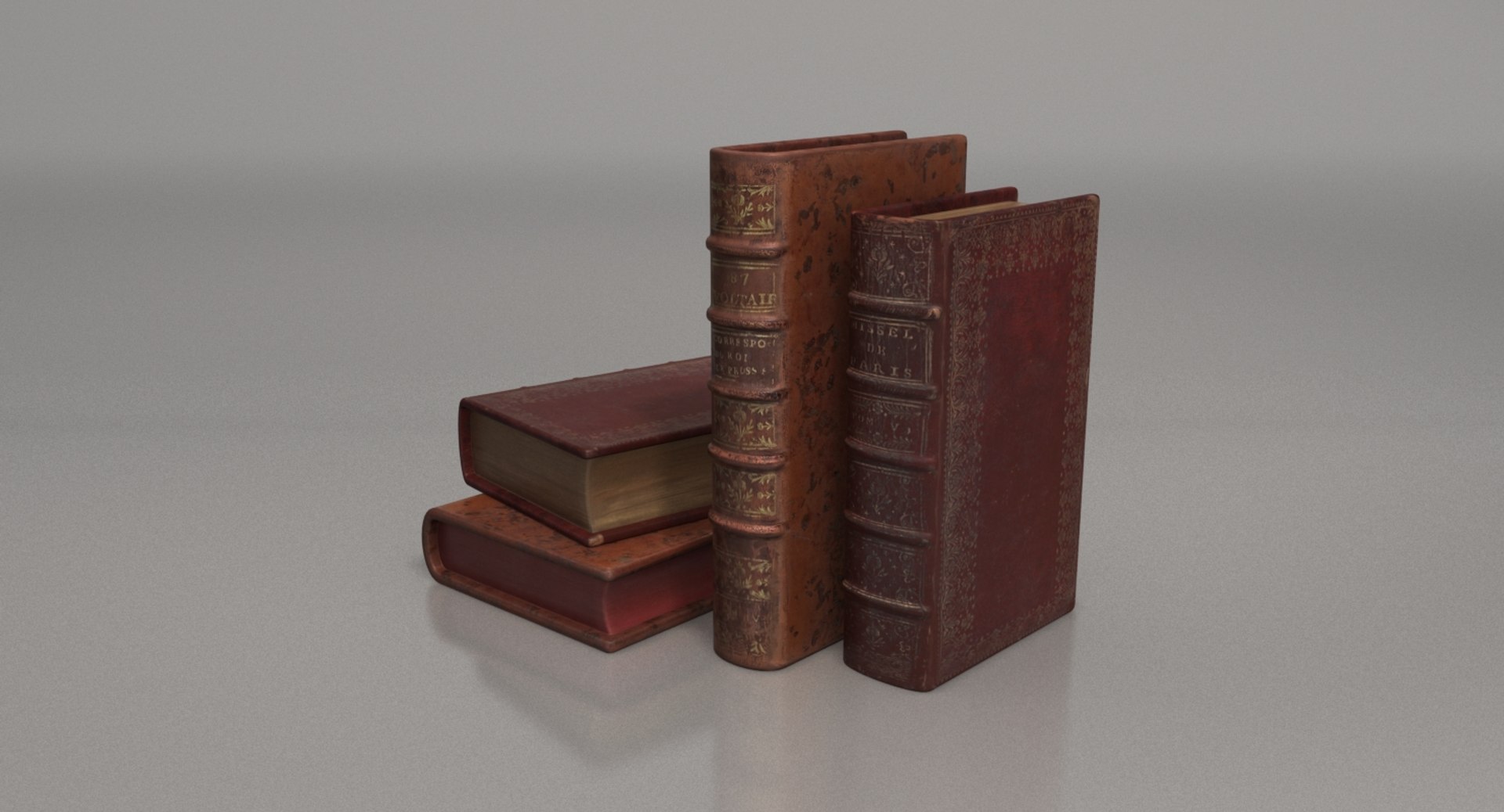 3d Old Books