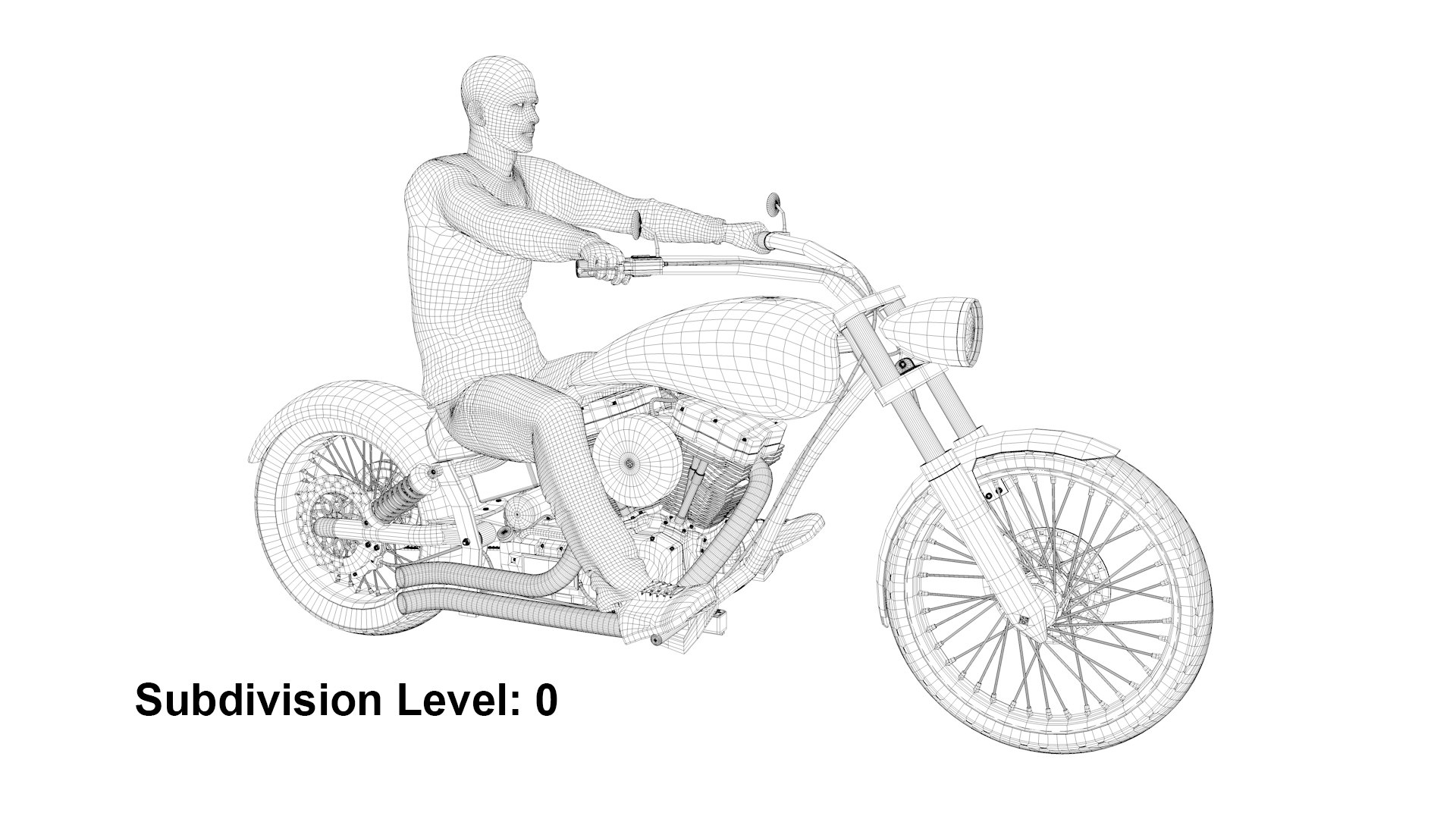 Motorcycle rigged rider 3D model - TurboSquid 1555610