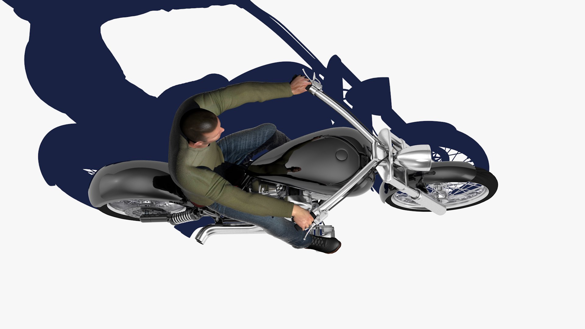 Motorcycle rigged rider 3D model - TurboSquid 1555610