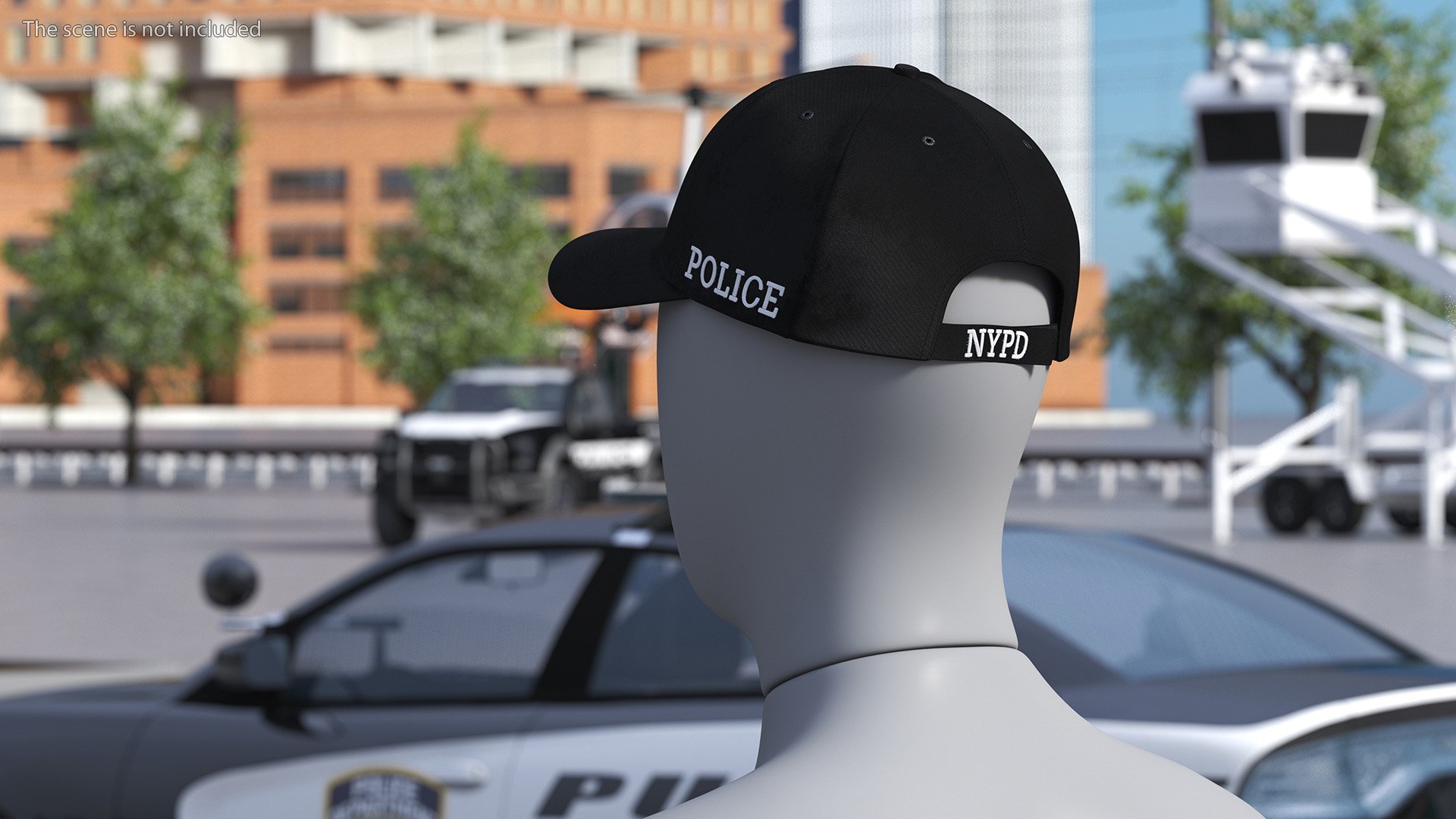 3D Police Baseball Cap - TurboSquid 2230263