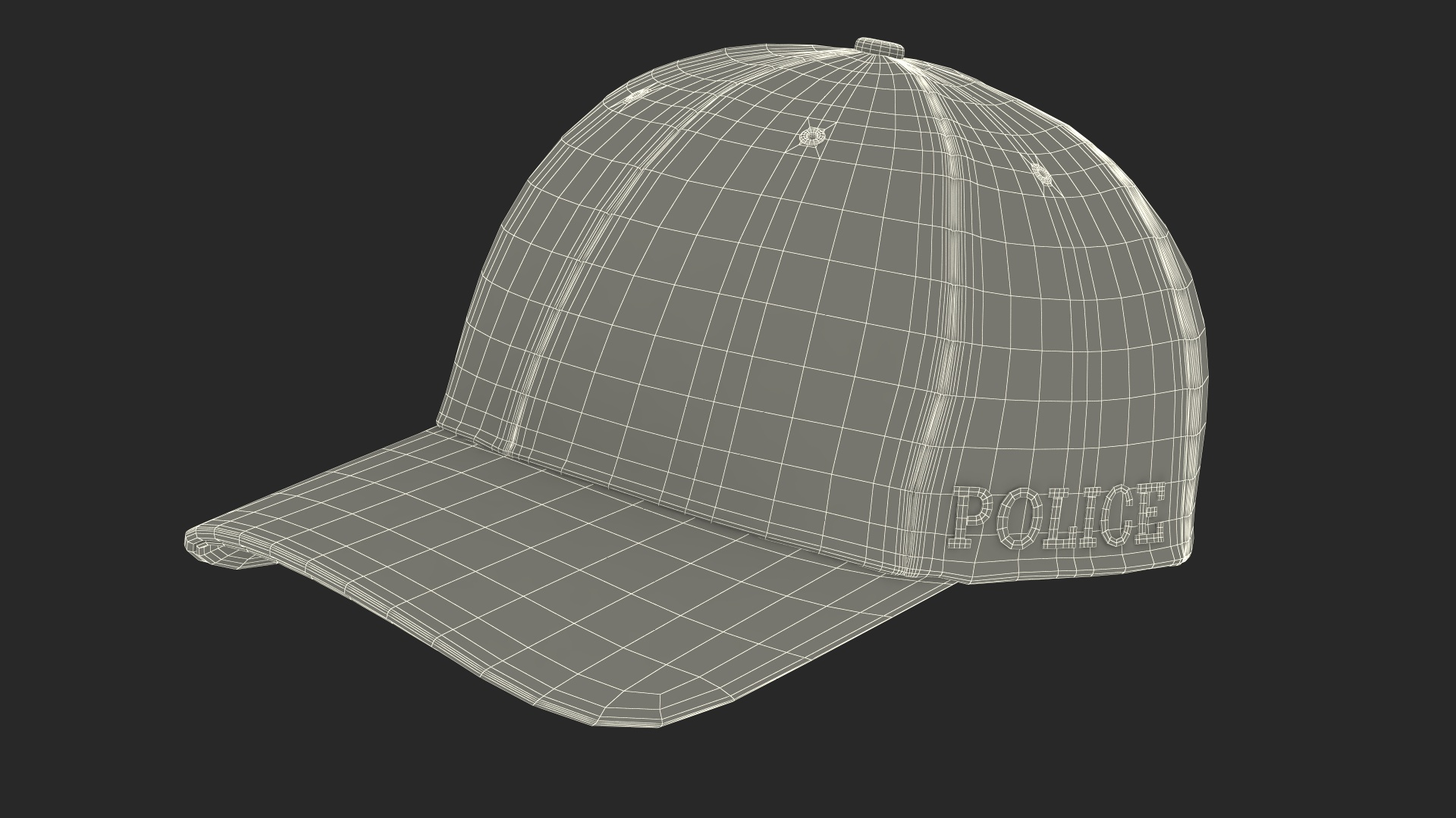 3D Police Baseball Cap - TurboSquid 2230263