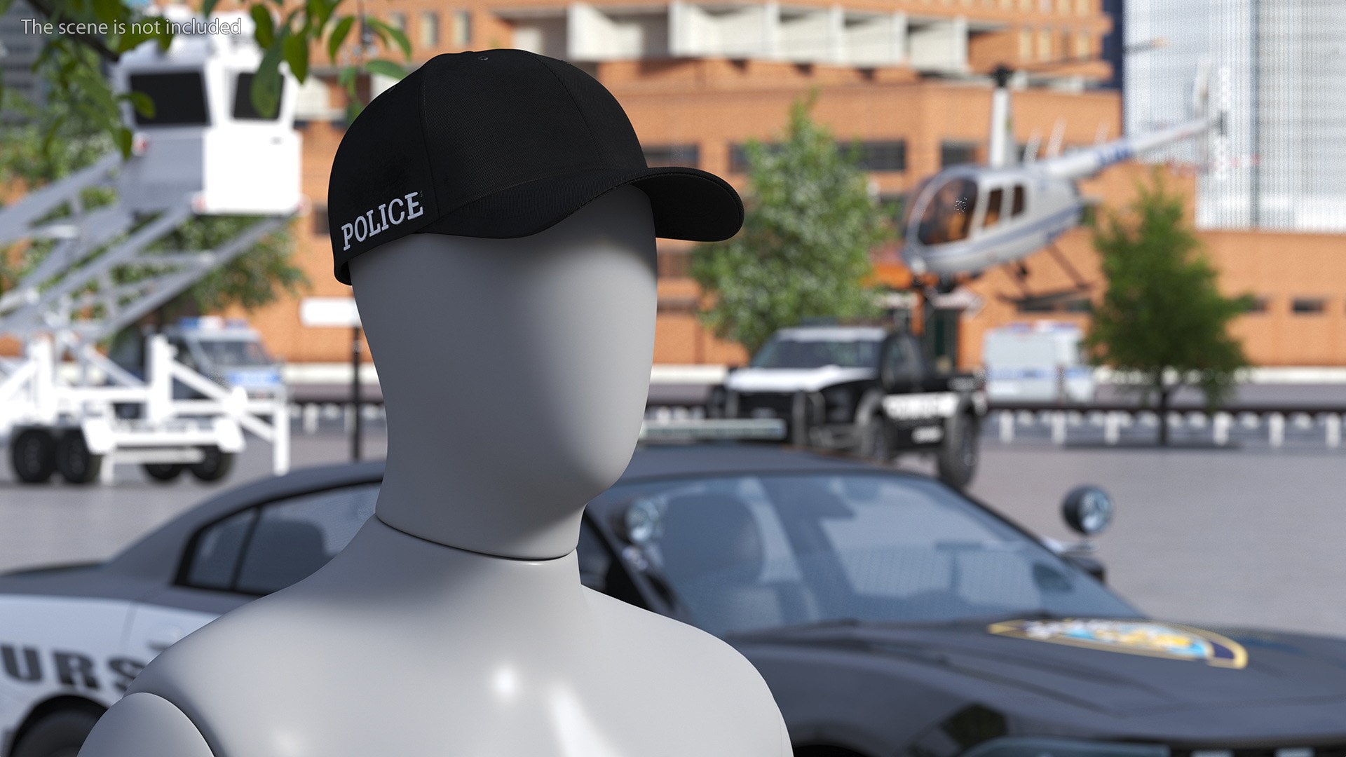 3D Police Baseball Cap - TurboSquid 2230263