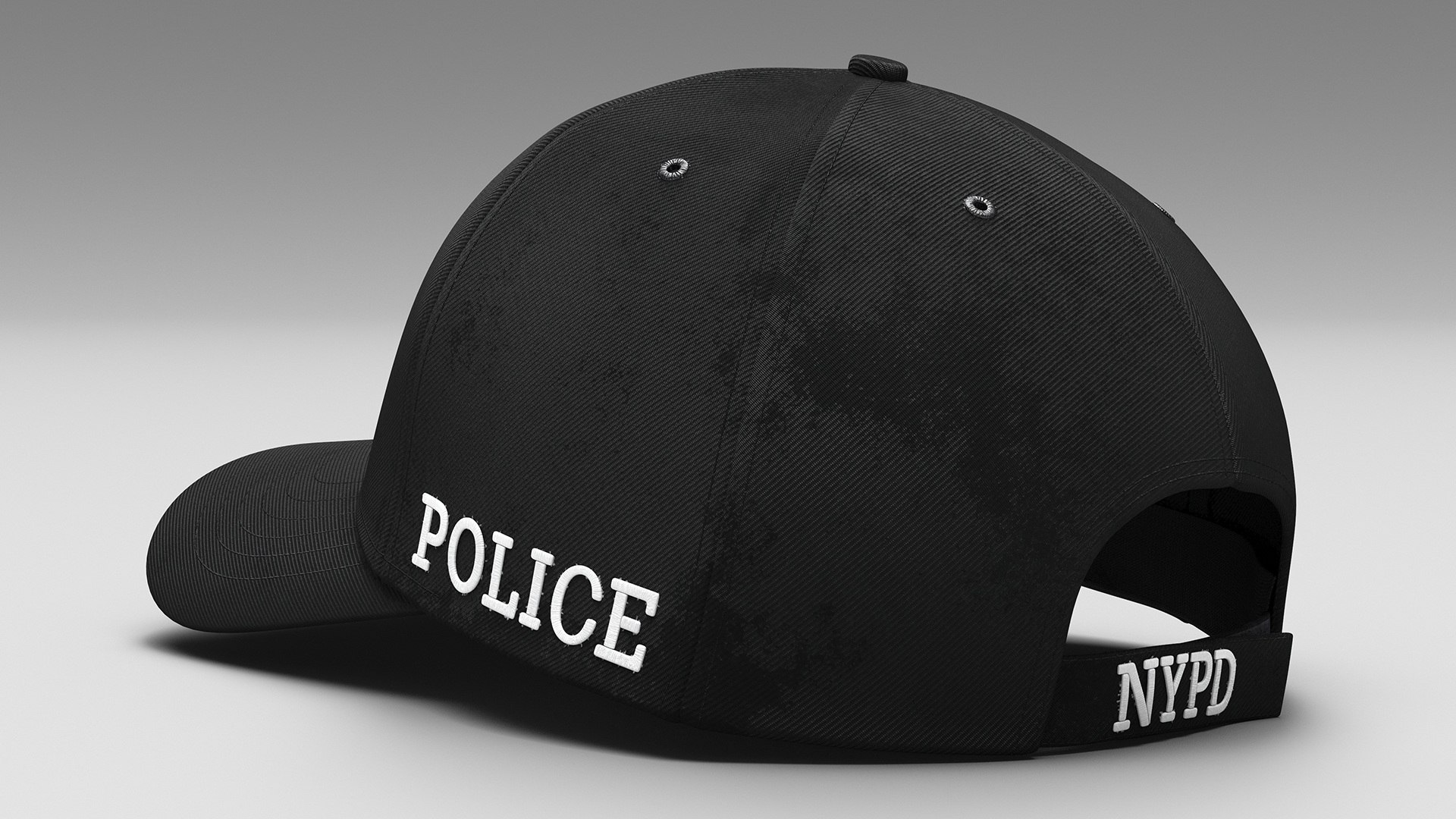 3D Police Baseball Cap - TurboSquid 2230263