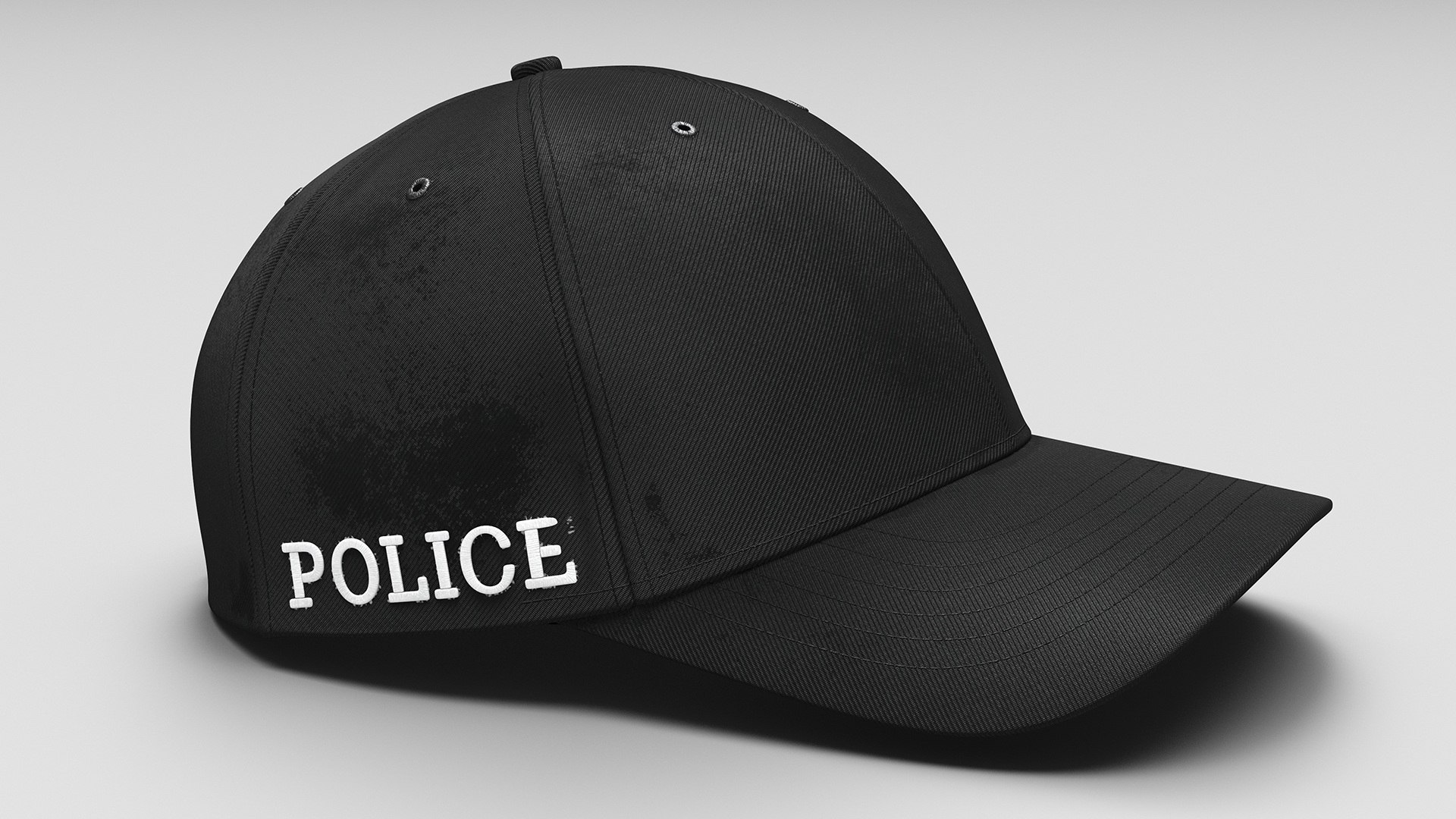 3D Police Baseball Cap - TurboSquid 2230263
