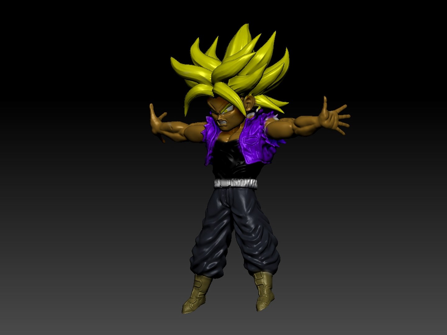 Dragonball Trunks 3D Model - TurboSquid 1654264