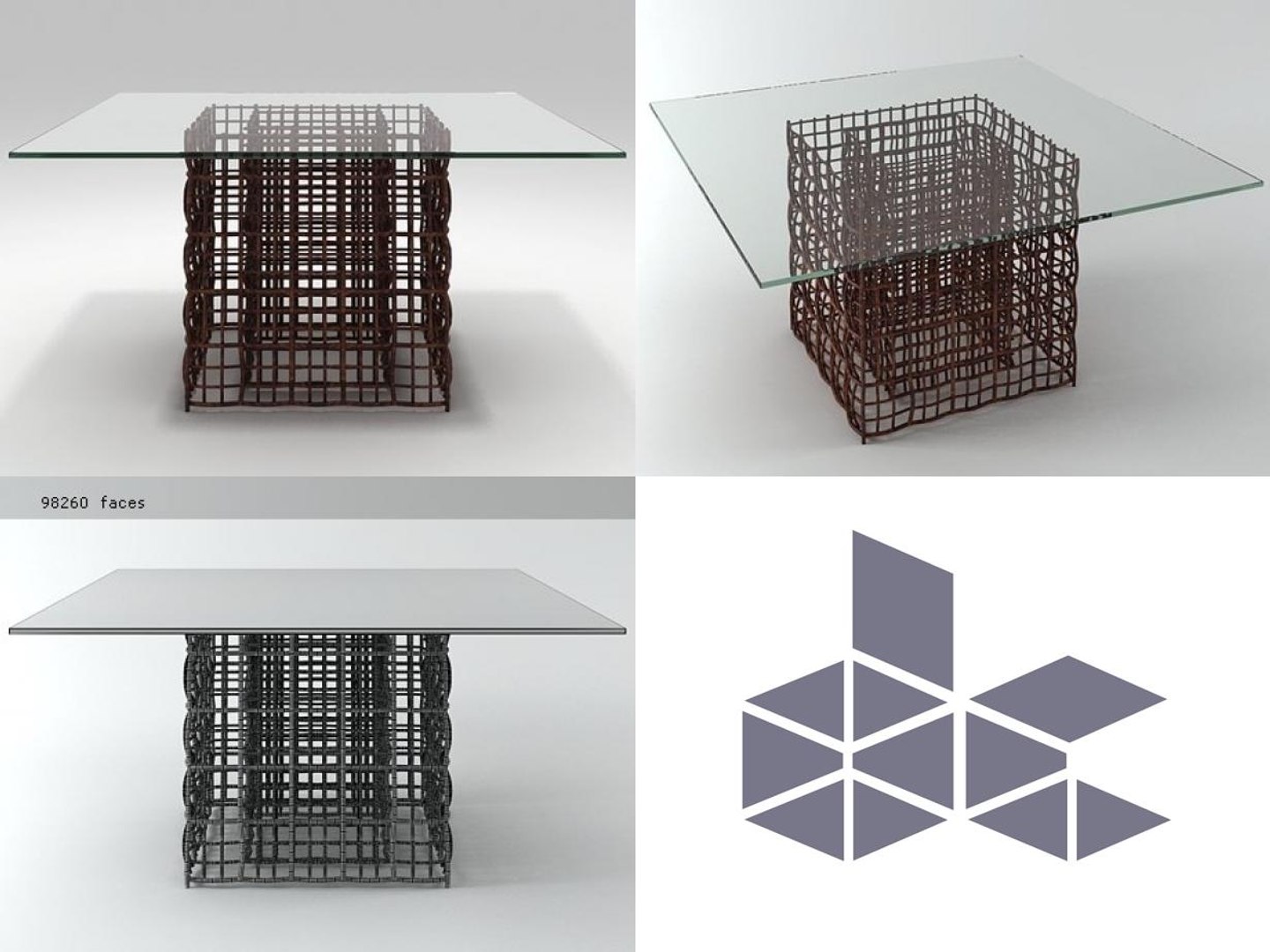 Yin Yang Dining Table Model - TurboSquid 1184543