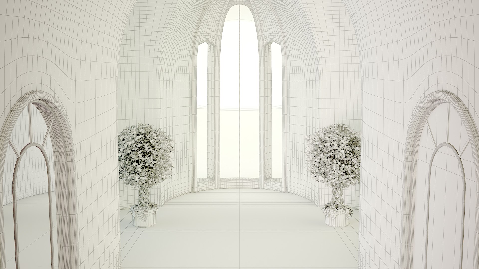 3D Hall Scene - TurboSquid 2164076