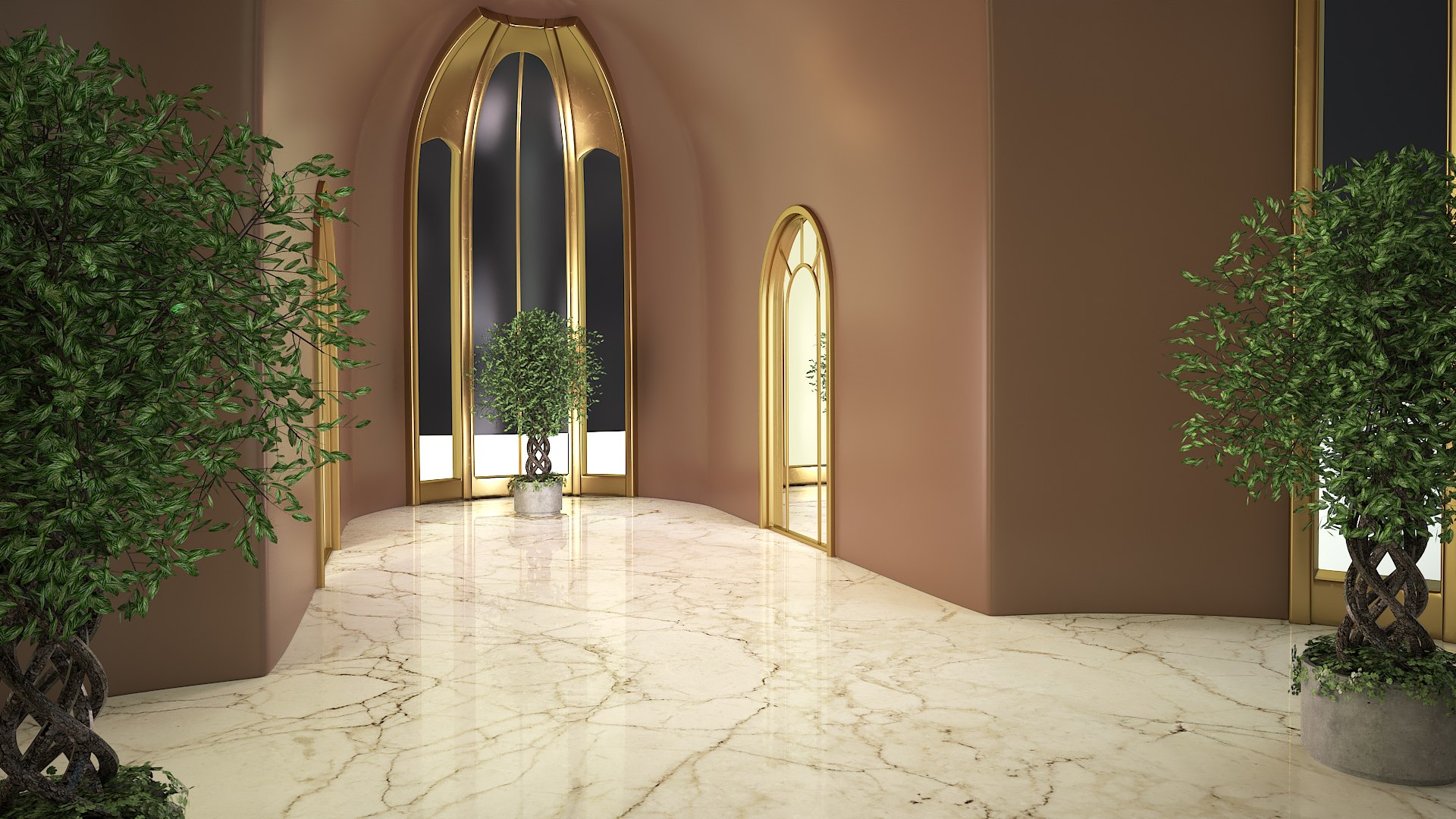 3D Hall Scene - TurboSquid 2164076