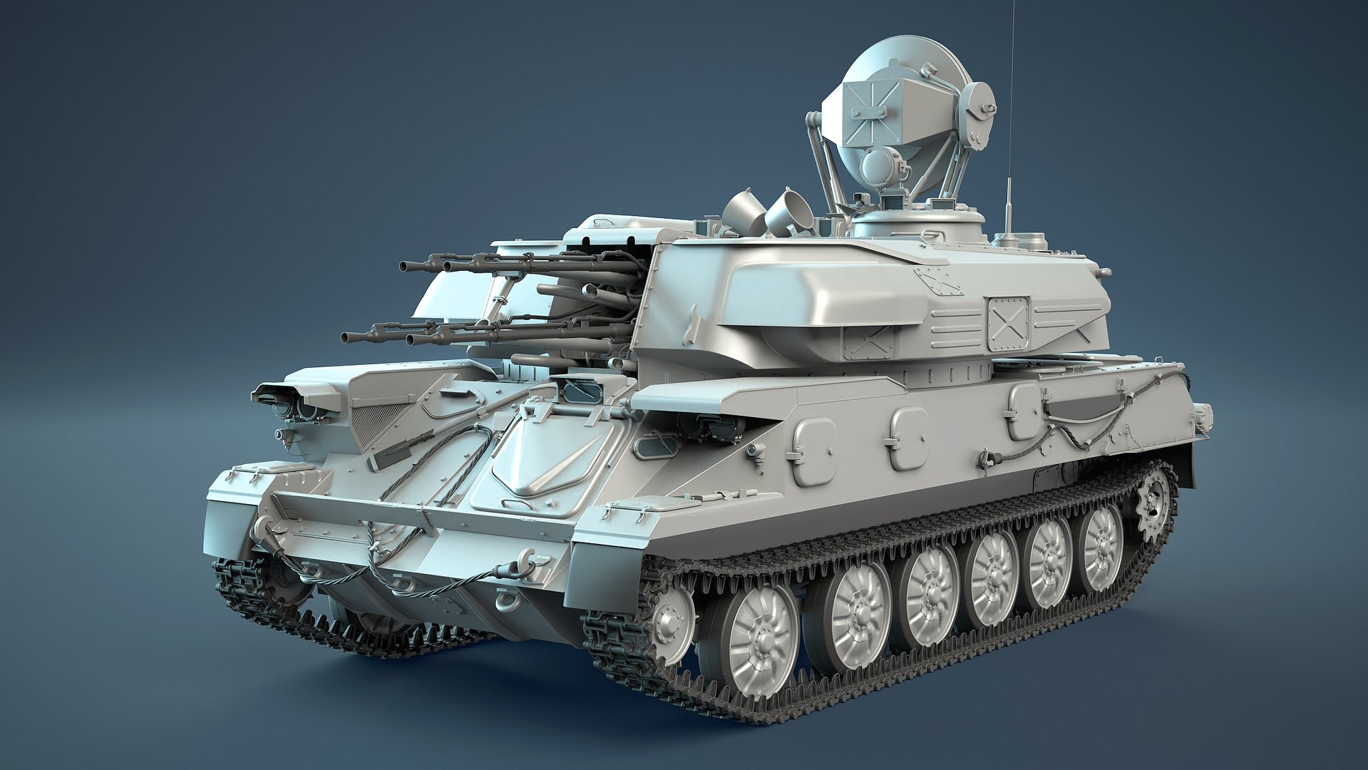 3D ZSU-23-4 Shilka High-Poly - TurboSquid 2150436