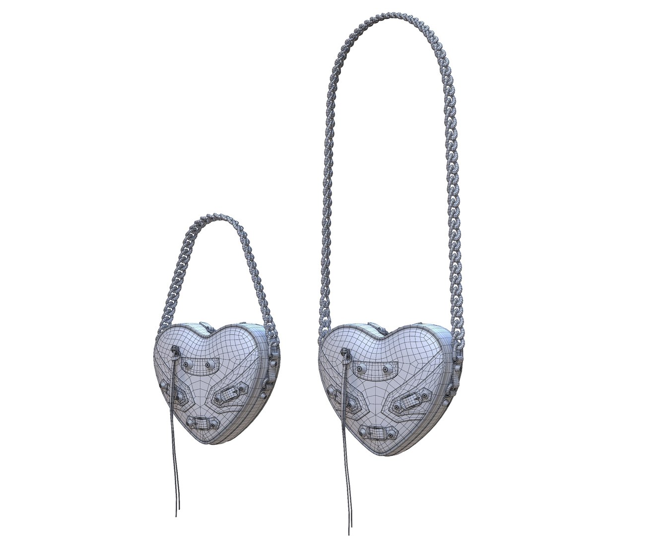 Balenciaga Le Cagole Heart Mini Bag 3D model - TurboSquid 2163726