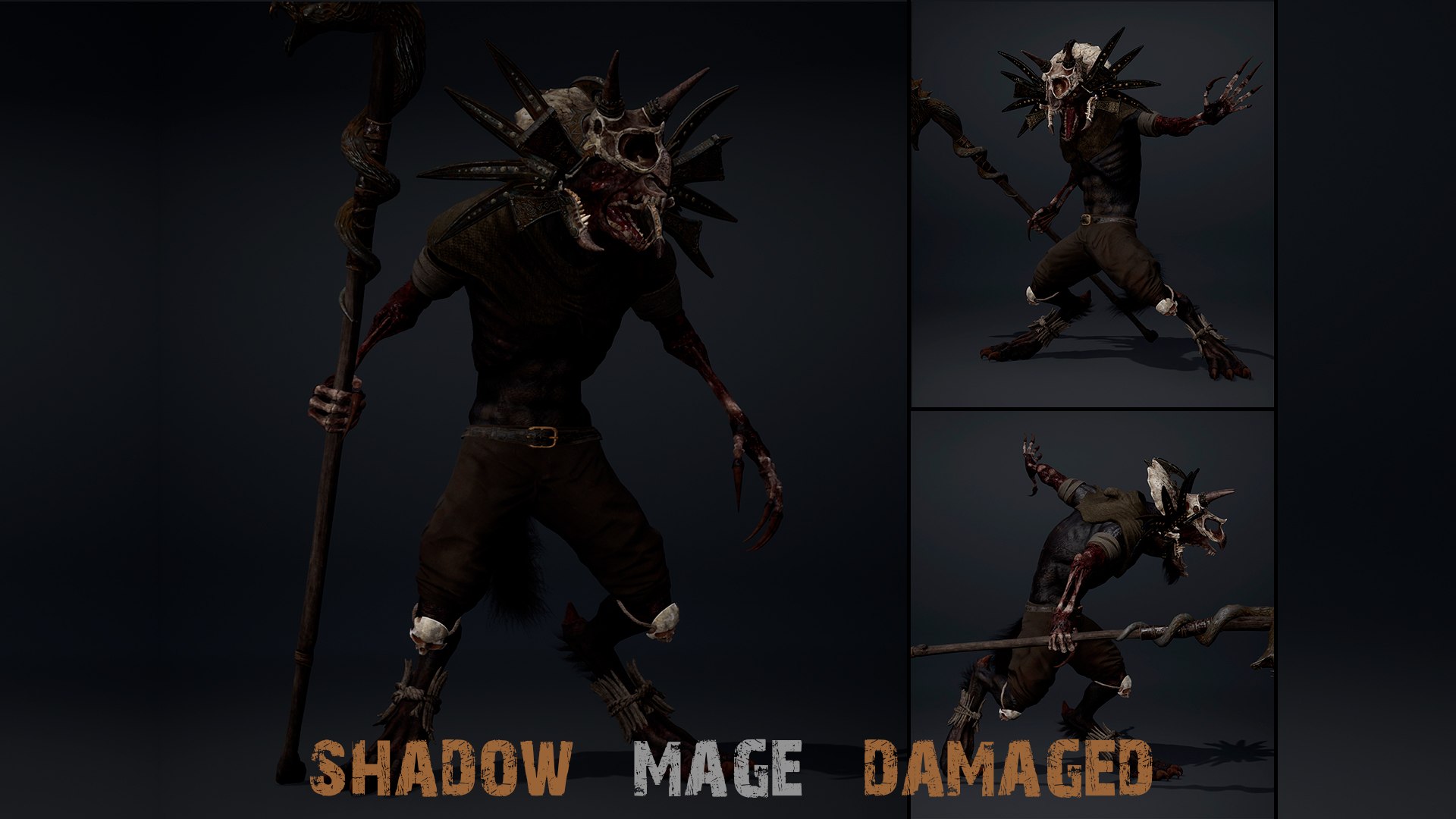 Shadow Mage Damaged 3D Model - TurboSquid 2320979