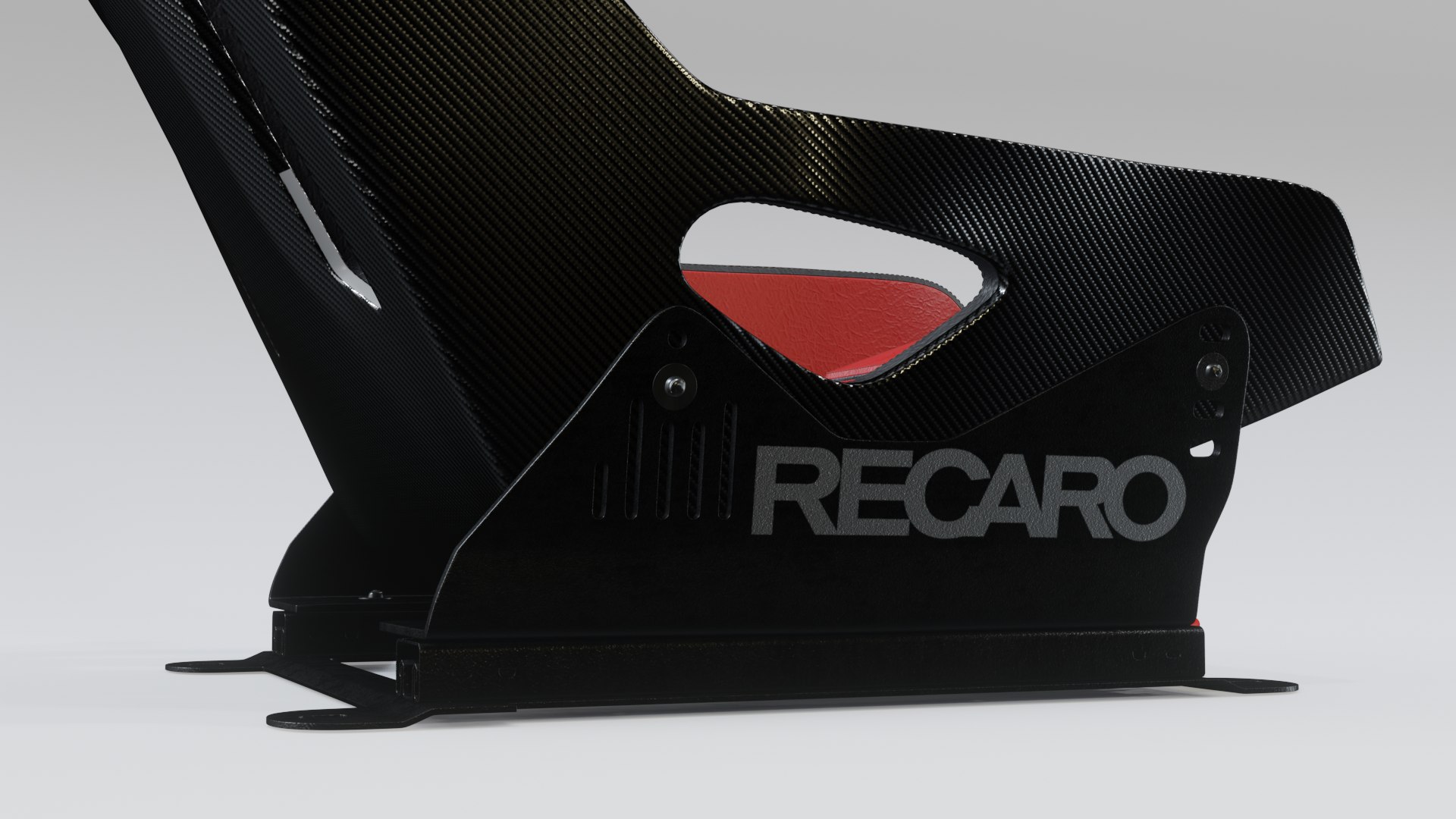 3D RECARO Podium Red-Black Racing Seat - TurboSquid 1936709