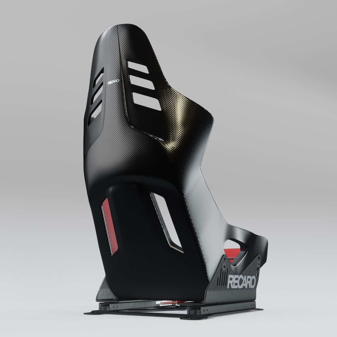3D RECARO Podium Red-Black Racing Seat - TurboSquid 1936709