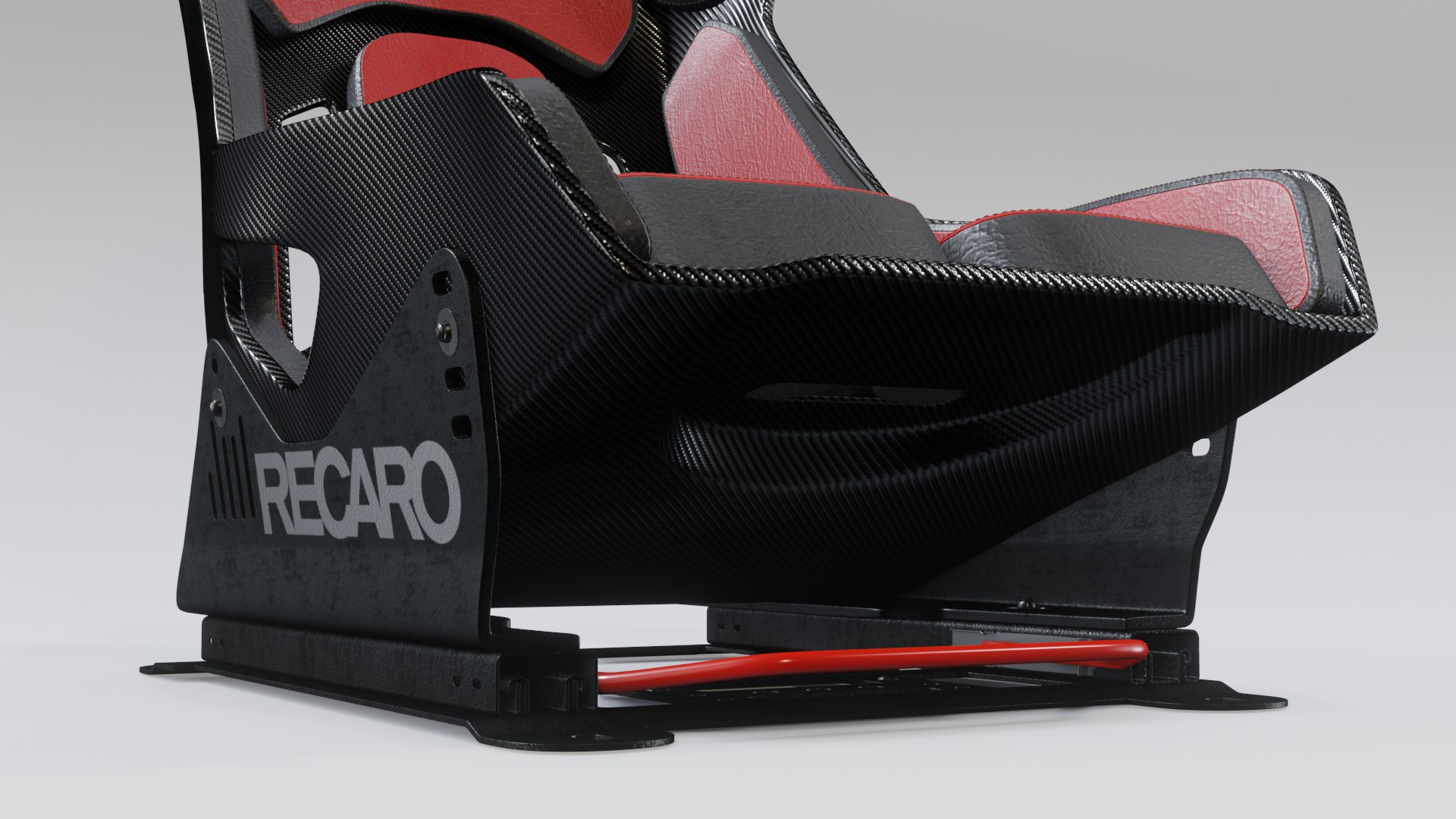 3D RECARO Podium Red-Black Racing Seat - TurboSquid 1936709