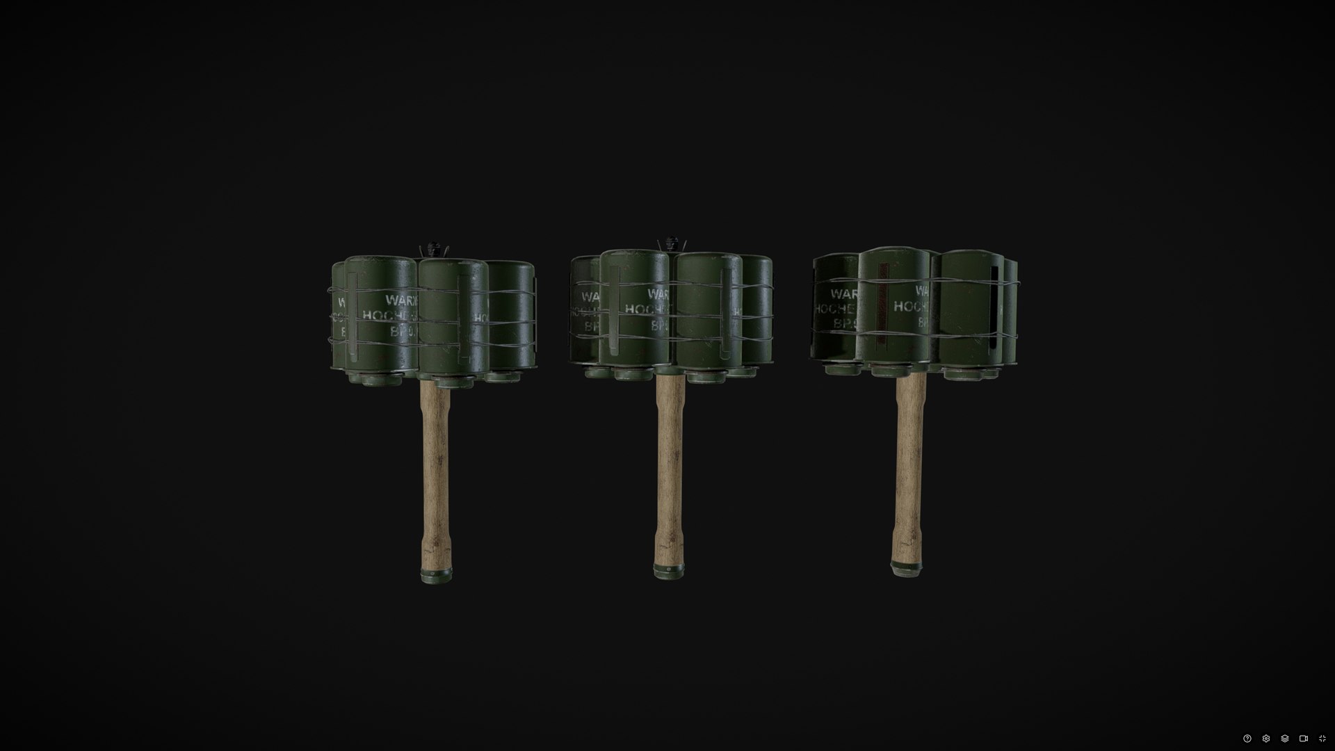 German WW2 Explosives Pack Model - TurboSquid 2352355