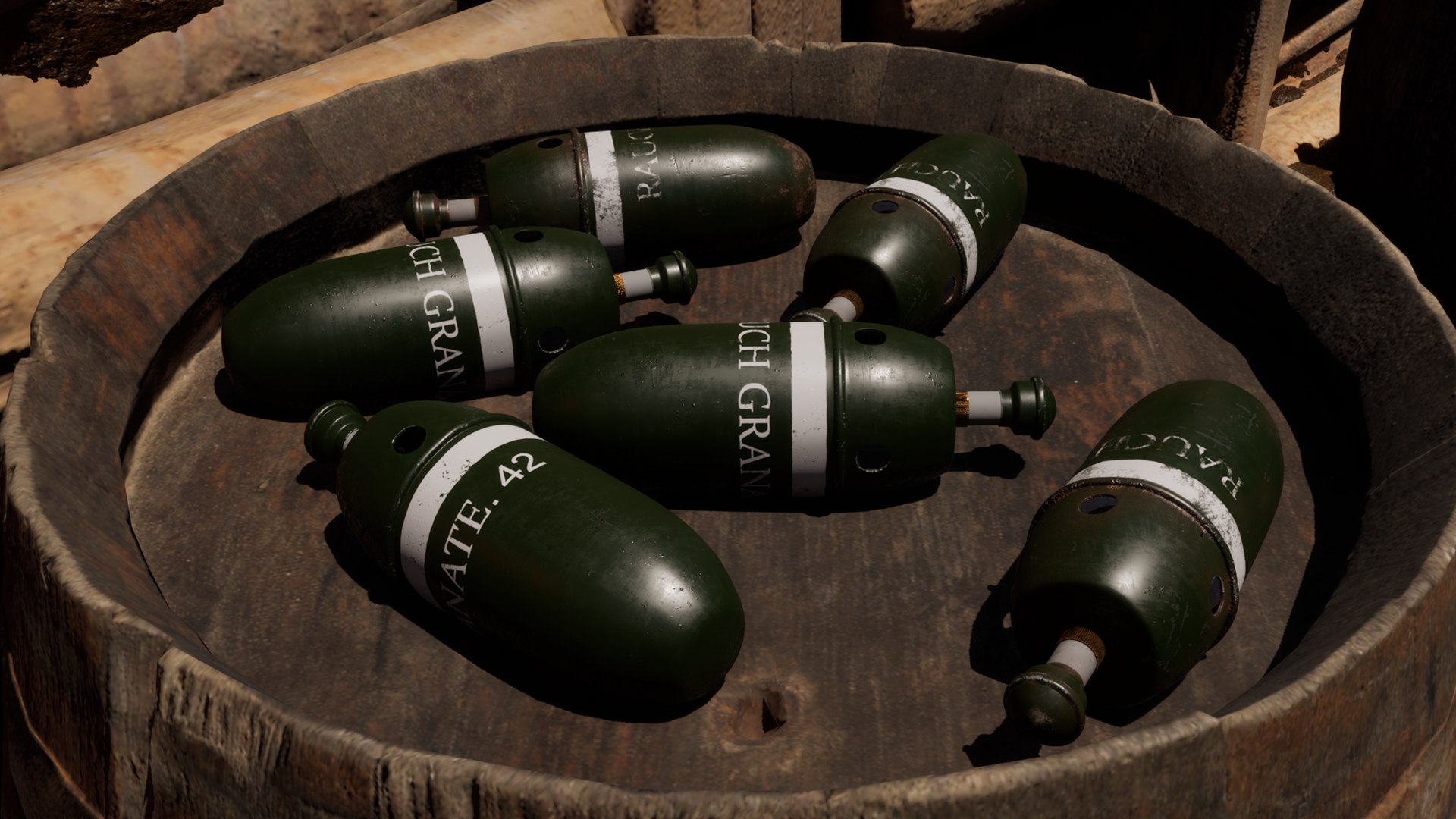 German WW2 Explosives Pack Model - TurboSquid 2352355