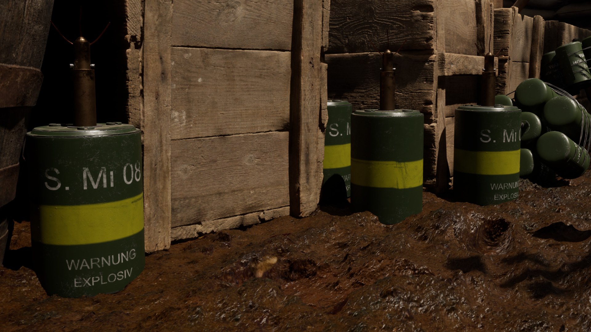 German WW2 Explosives Pack Model - TurboSquid 2352355