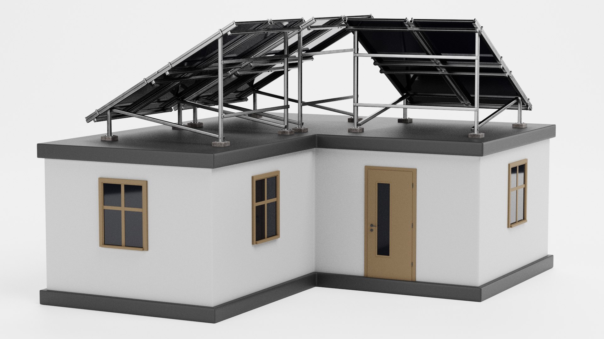 3D Solar House 4 - TurboSquid 1916852
