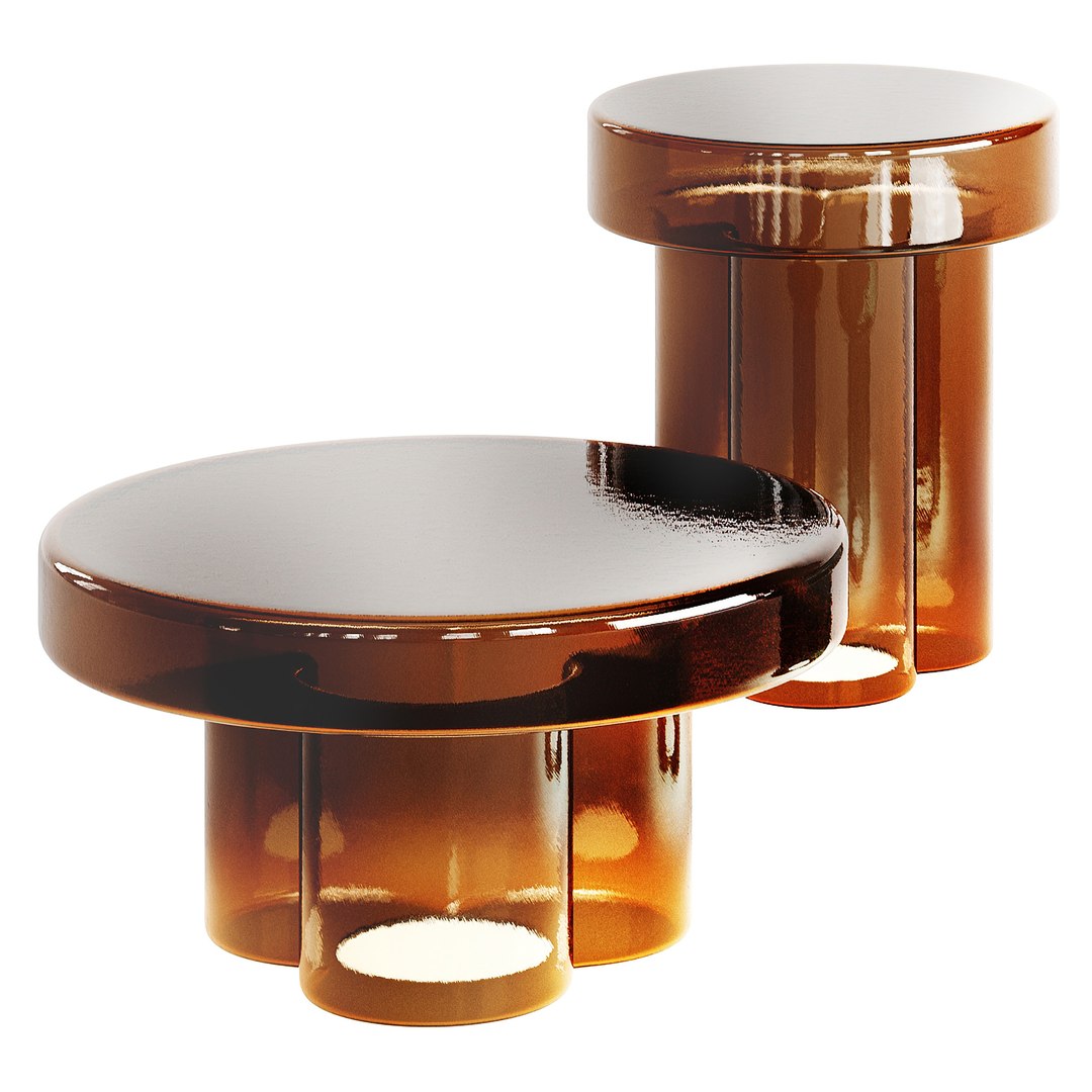 3D Miniforms SODA Glass Luxury Coffee Table Model - TurboSquid 2006189