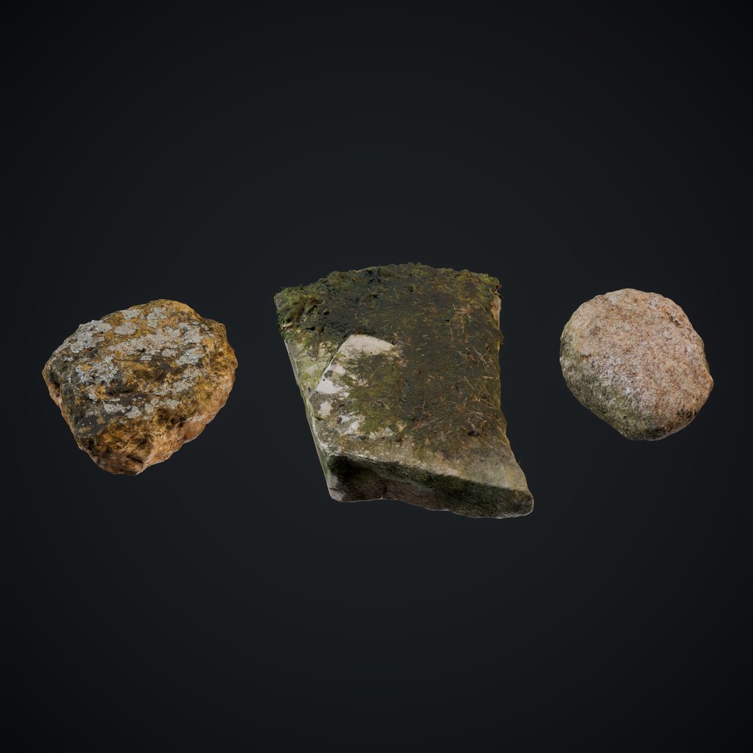 Scanned Rocks Pack 3D model - TurboSquid 1908905