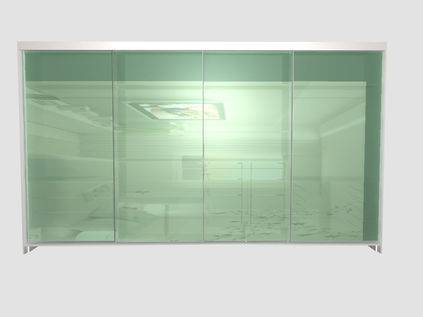 3d Model Of Glass Wardrobe