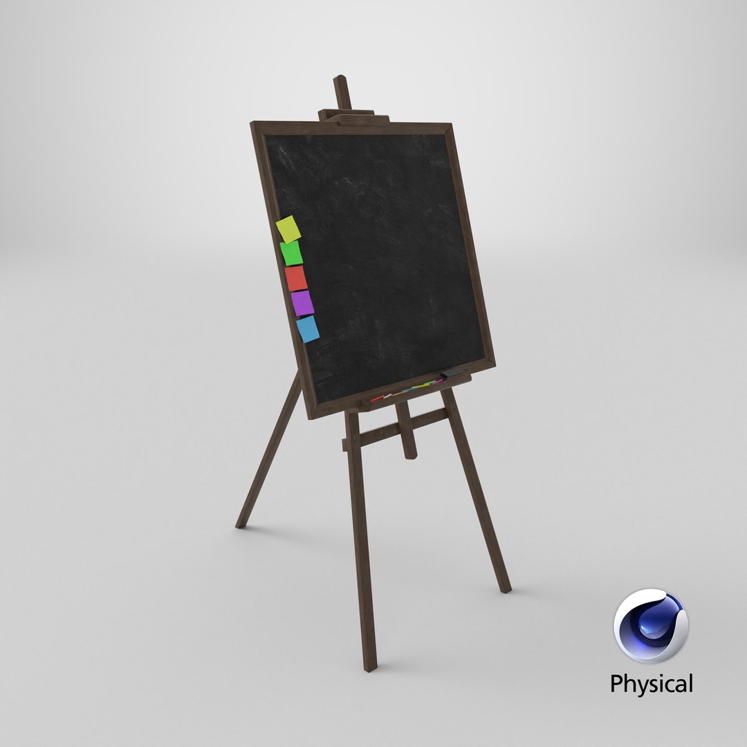 Customizable Wooden Blackboard With Stand - Square Writing Board Model ...