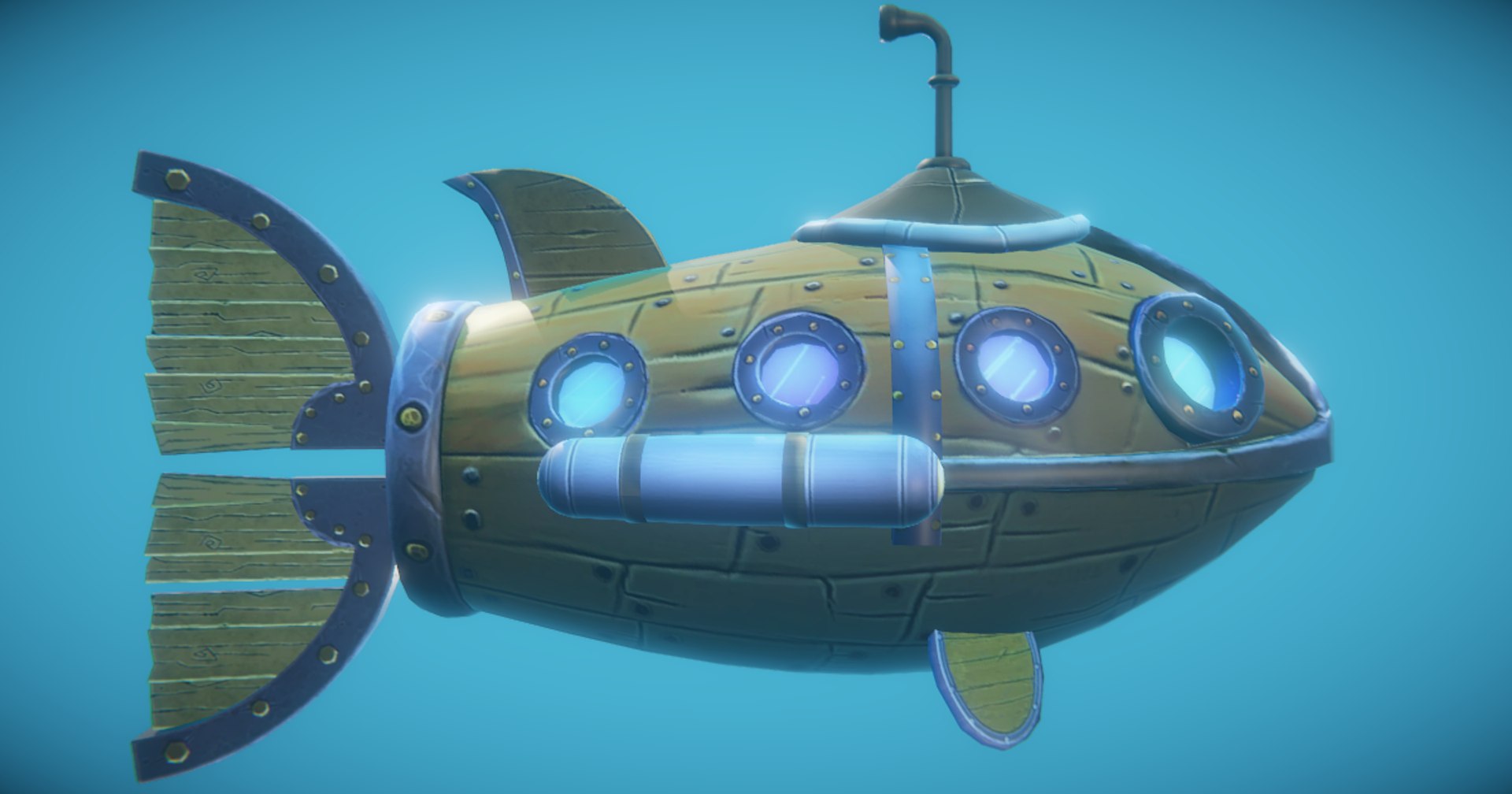 Steampunk submarine fish 3D model - TurboSquid 1241762