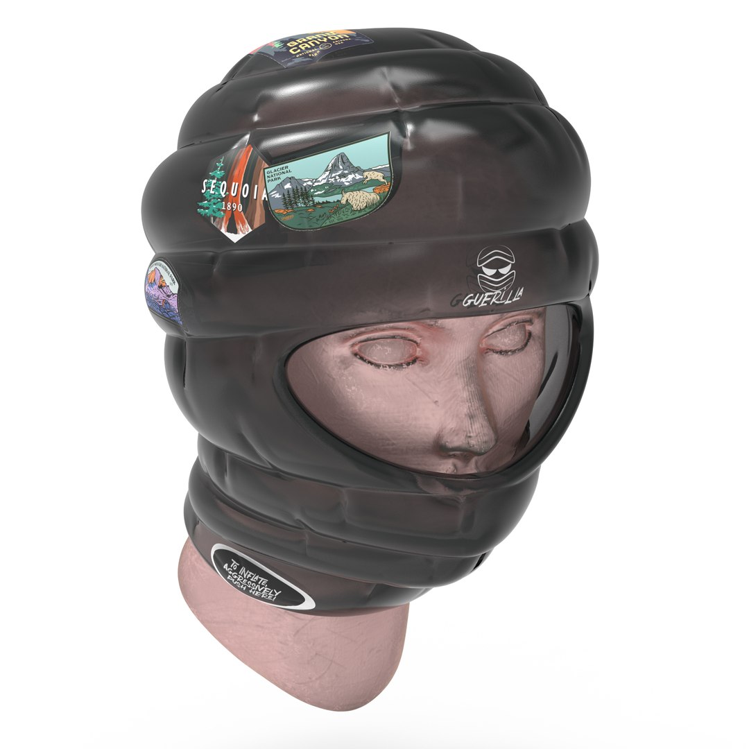 Conceptual GUERILLA Inflatable Cycling Helmet 3D Model - TurboSquid 1961884