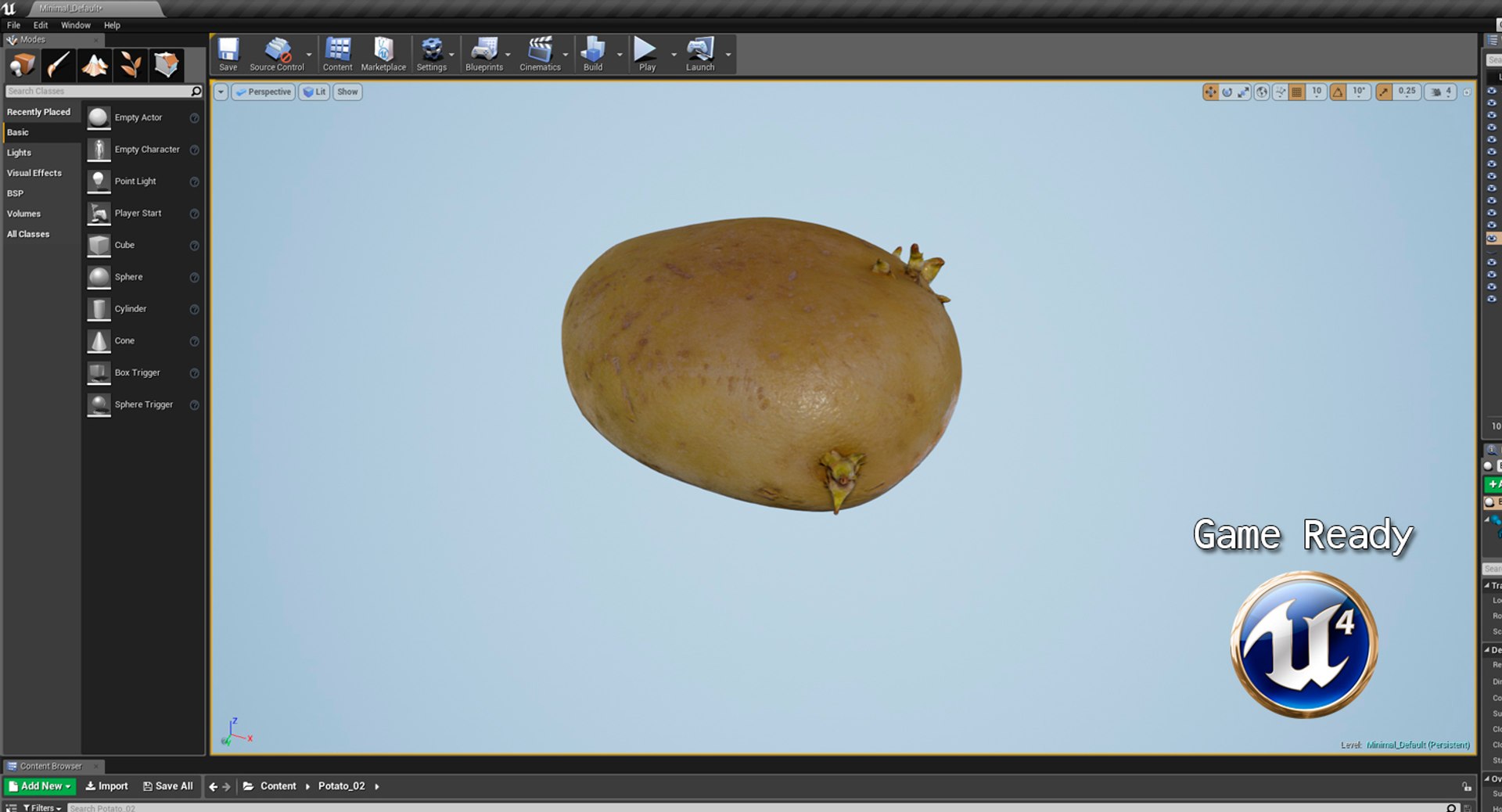 Max Potato Ready Unreal