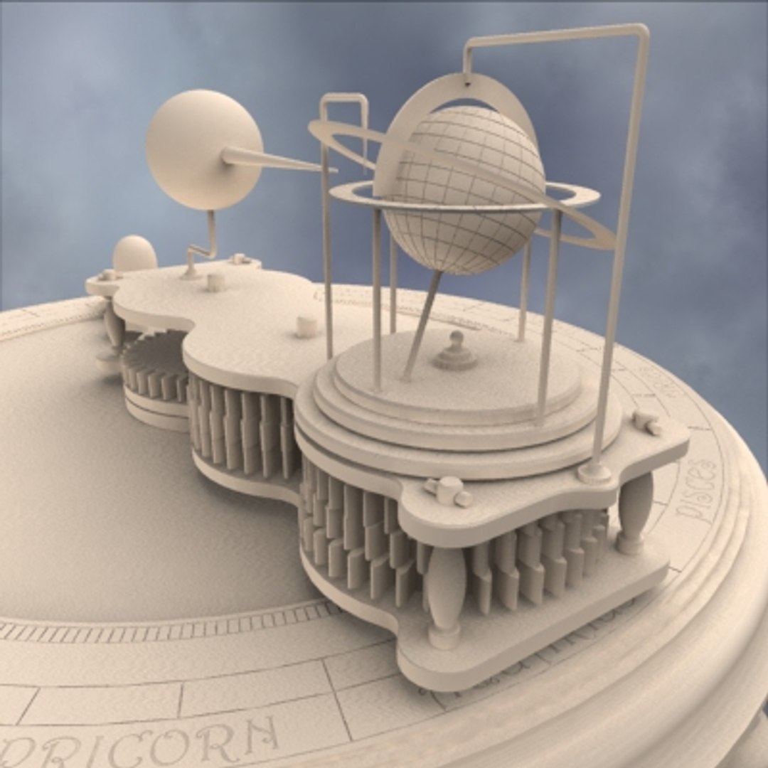 fergusons mechanical paradox orrery 3d model