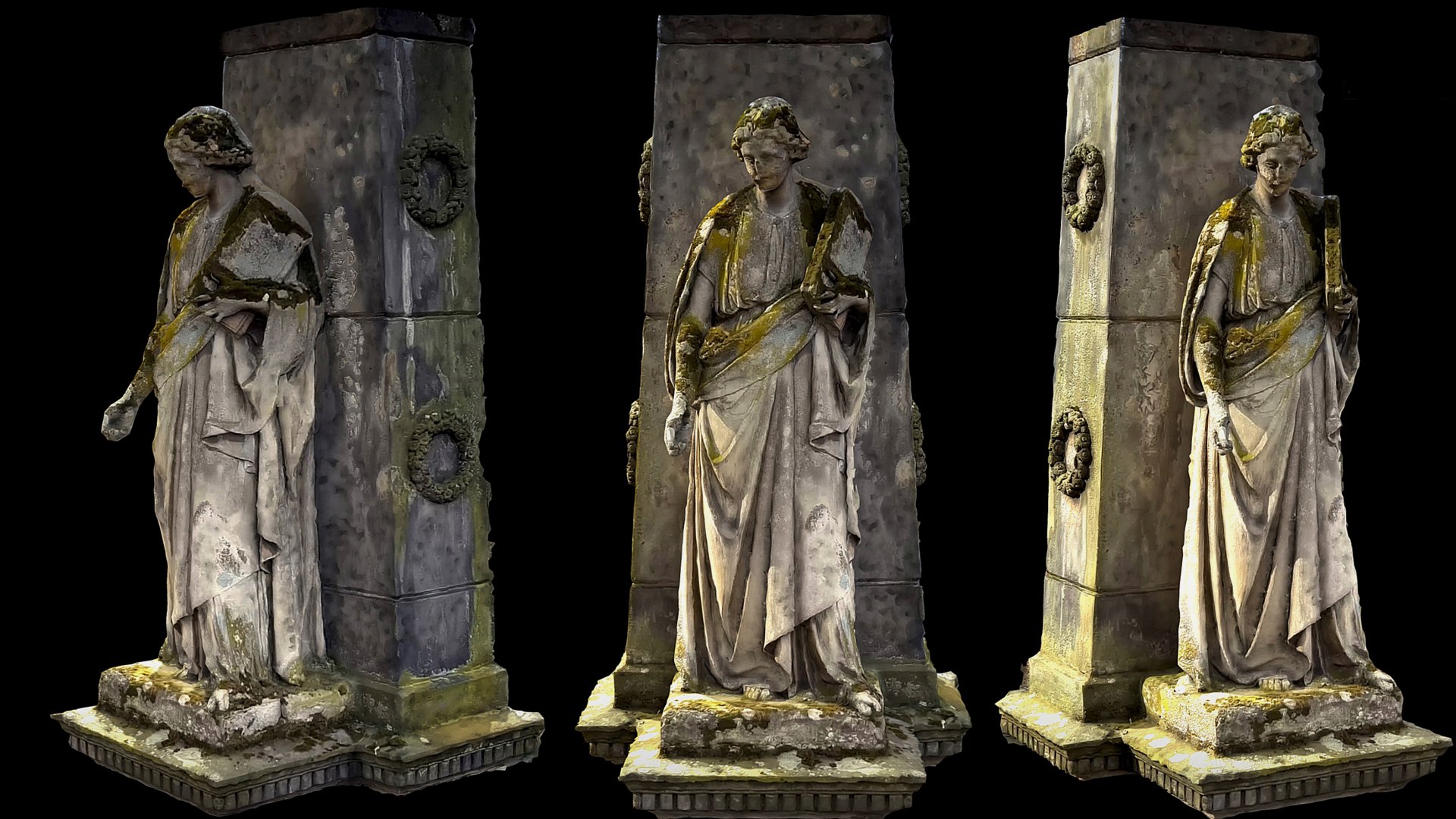 Graveyard Figure Sculpture Monument Photogrammetry 3D Model ...