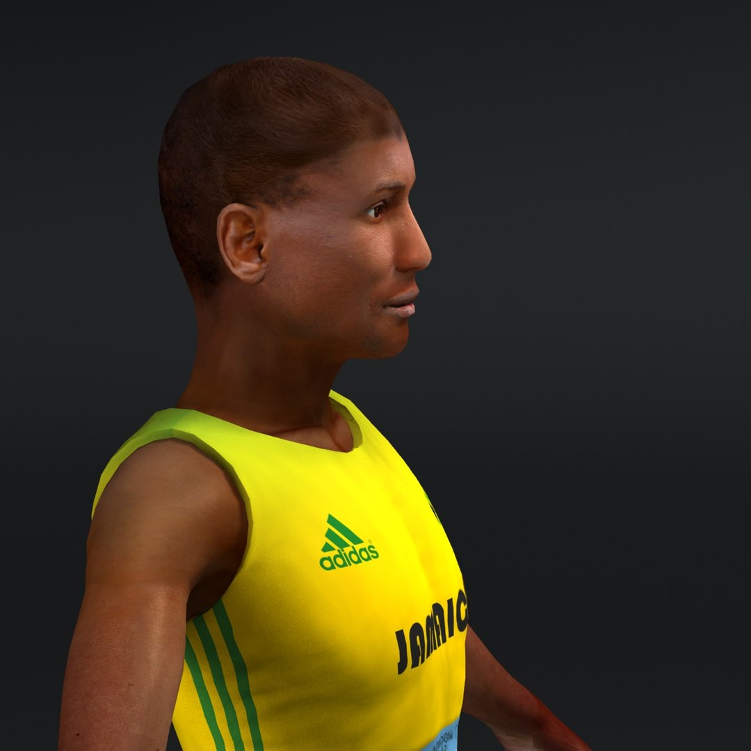 Olympic Track Athlete 3d Model