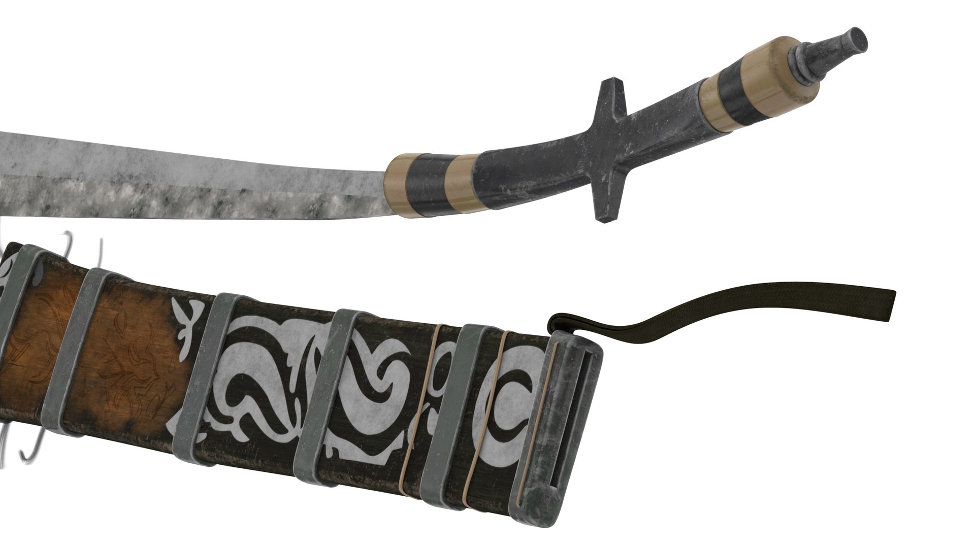 3D Pandat Sword - TurboSquid 1754678